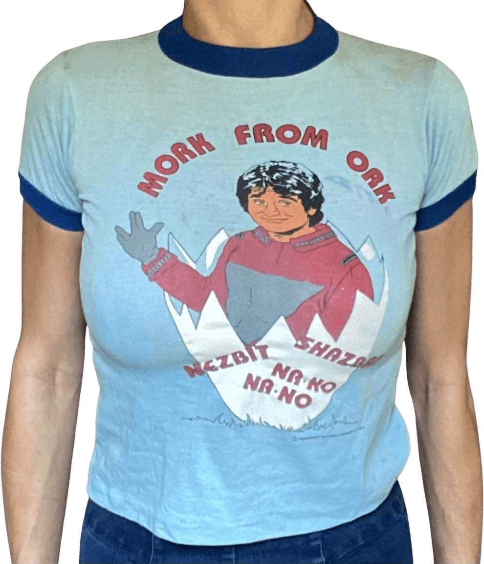 Vintage 70's Iconic Original 78 Mork and Mindy Tee Shirt by Mork And Mindy | Shop THRILLING