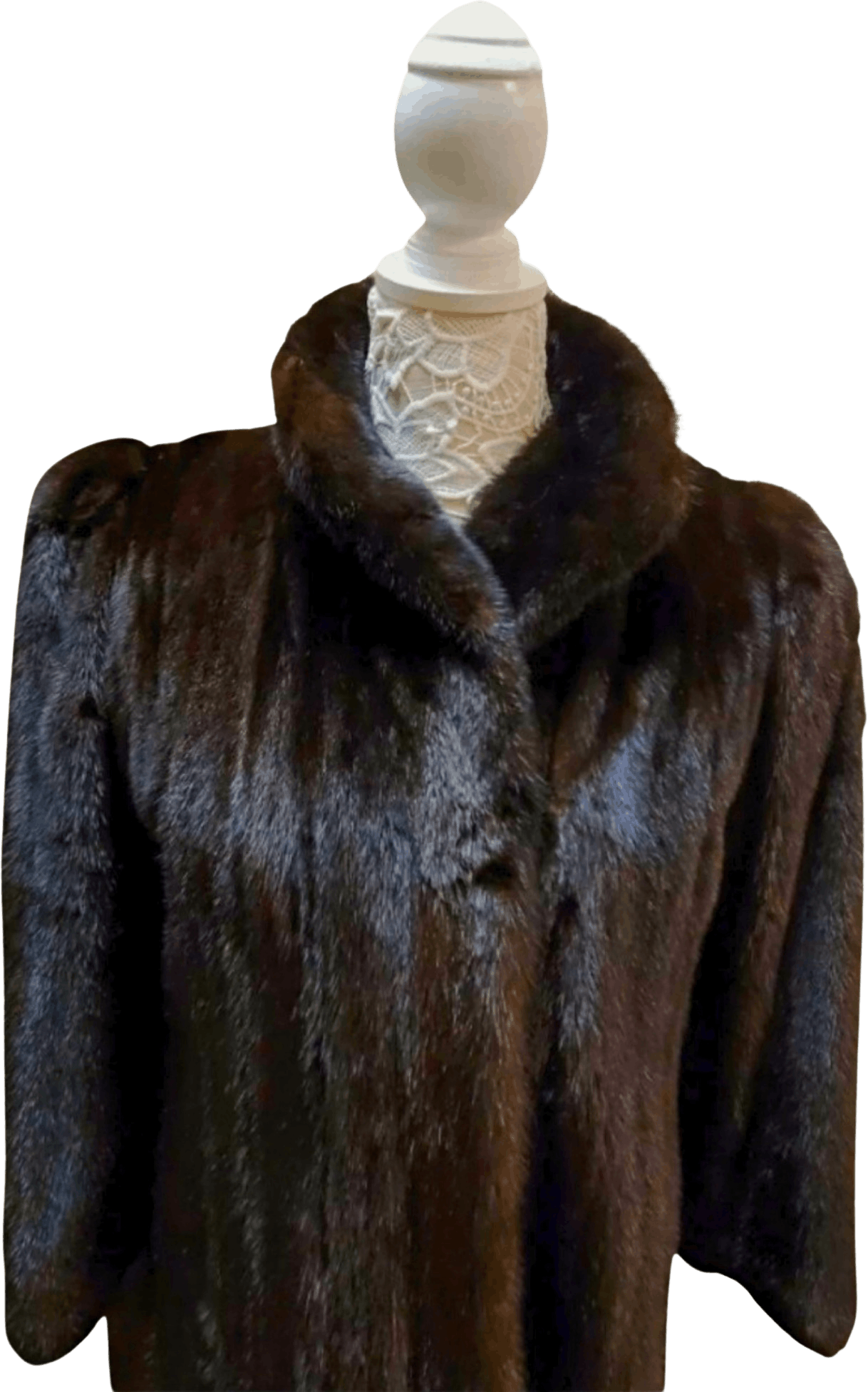 Vintage 80s Mahogany Mink Long Fur Coat Size Small To Medium By Oscar Vintage 80s Mahogany Mink Long Fur Coat Size Small To Medium By Oscar
