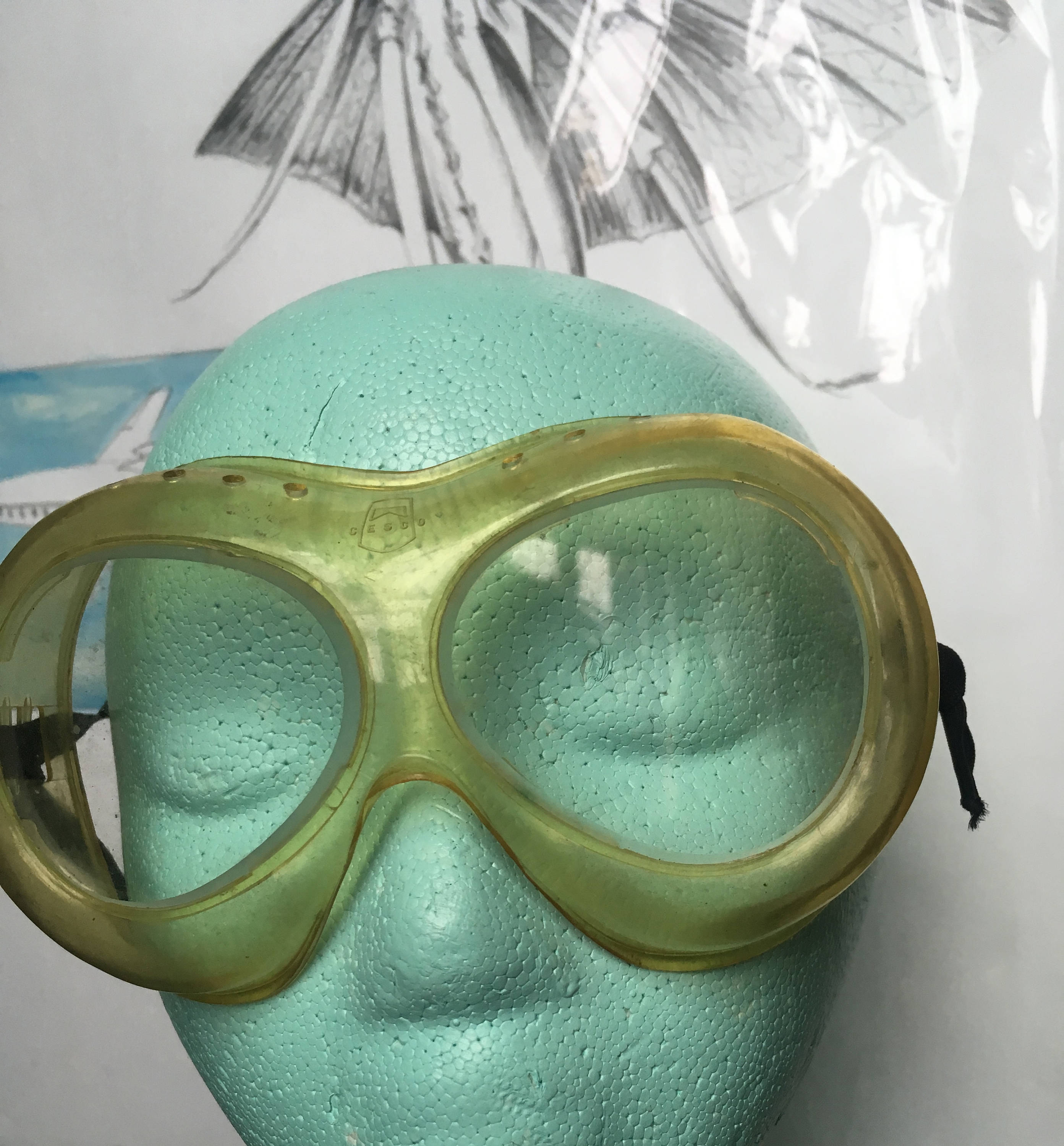 Vintage Clear Plastic Goggles by Cesco | Shop THRILLING