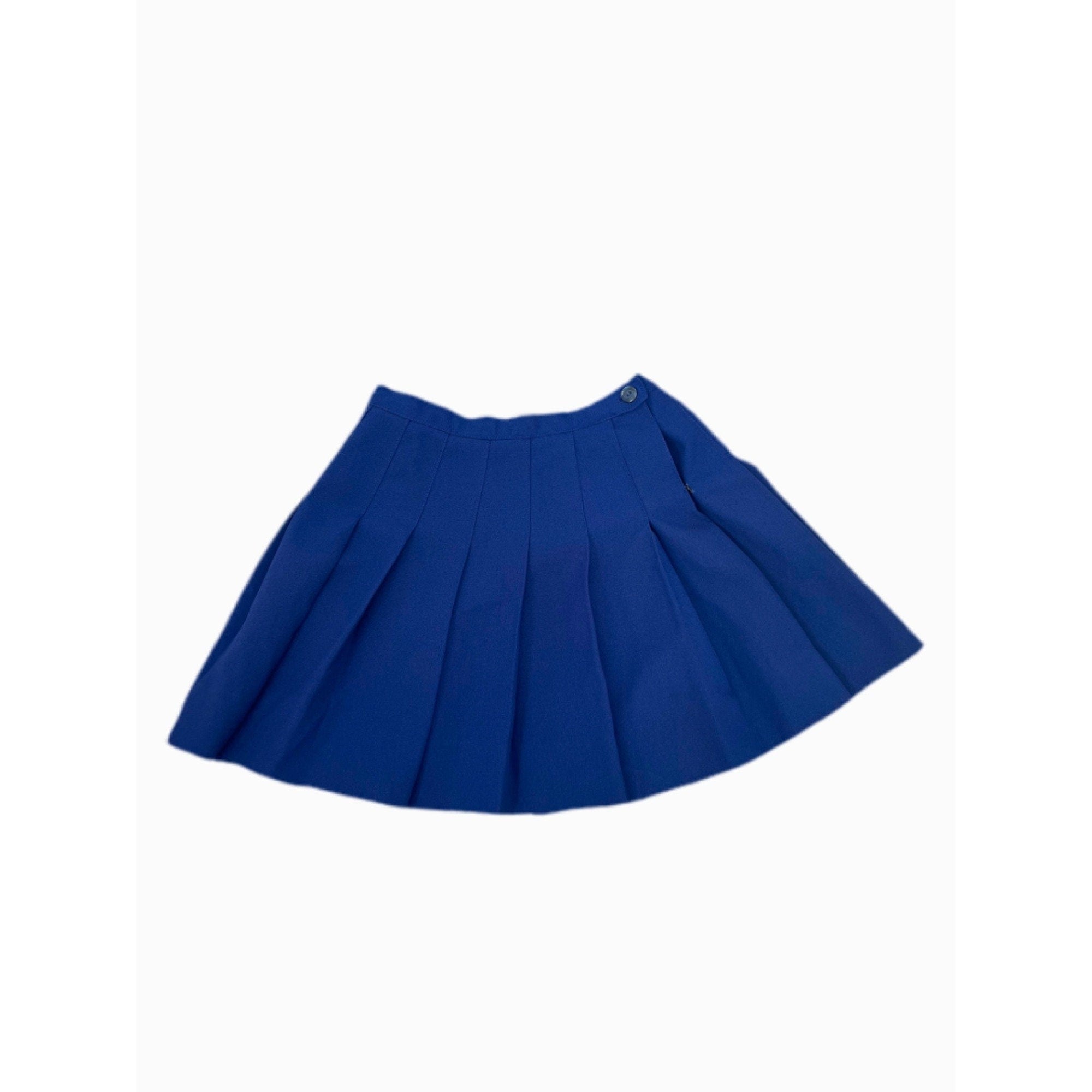 Vintage Royal Blue Cheerleading Pleated Mini Skirt Shop Thrilling