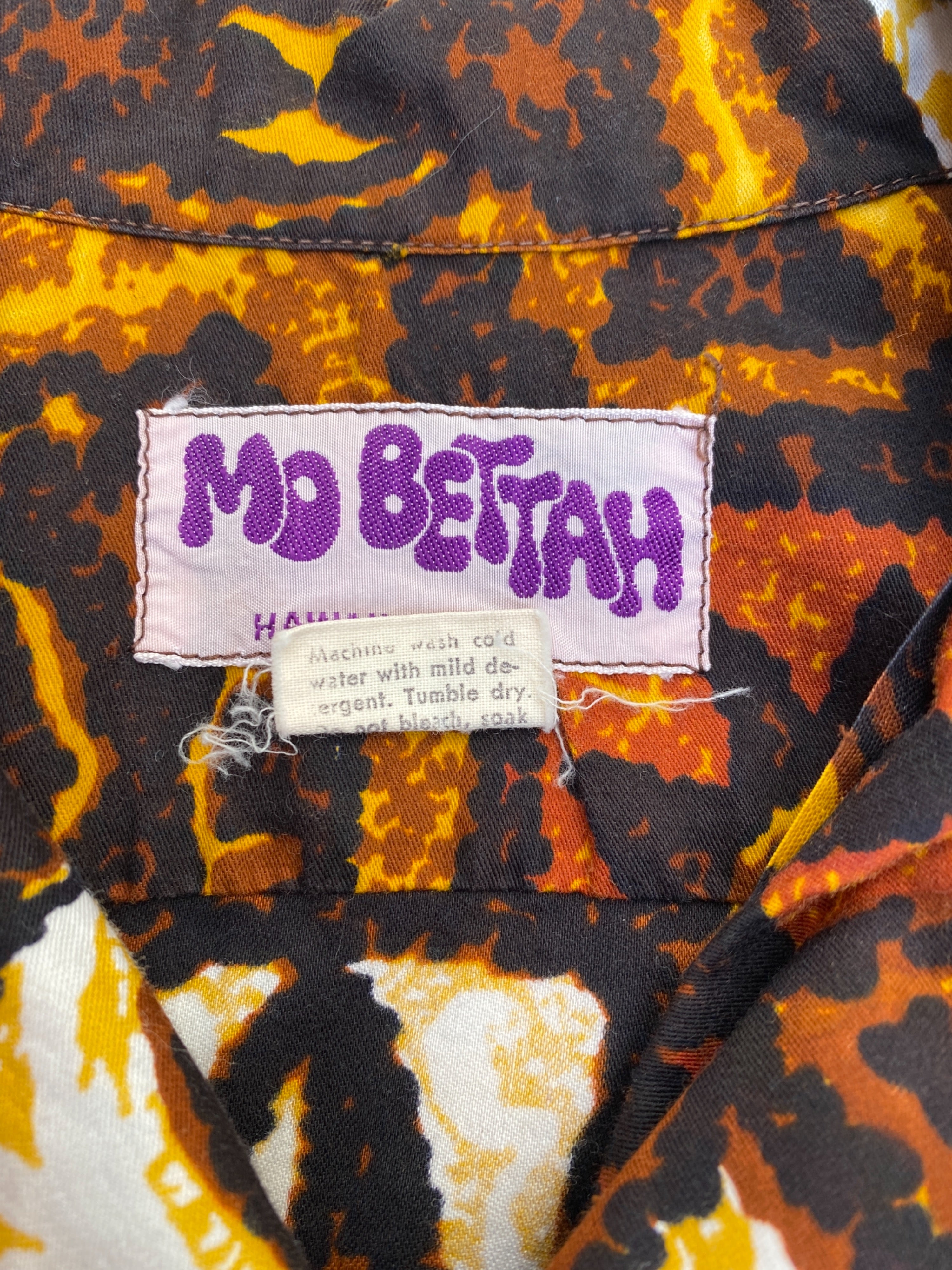 Vintage 70s Hawaiian Long Sleeve Shirt by Mo Bettah | Shop THRILLING