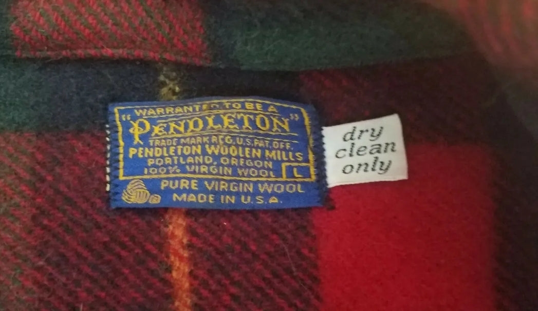 Vintage 60s 60s Pendleton Virgin Wool Plaid Shirt Jacket By Pendleton | Shop THRILLING