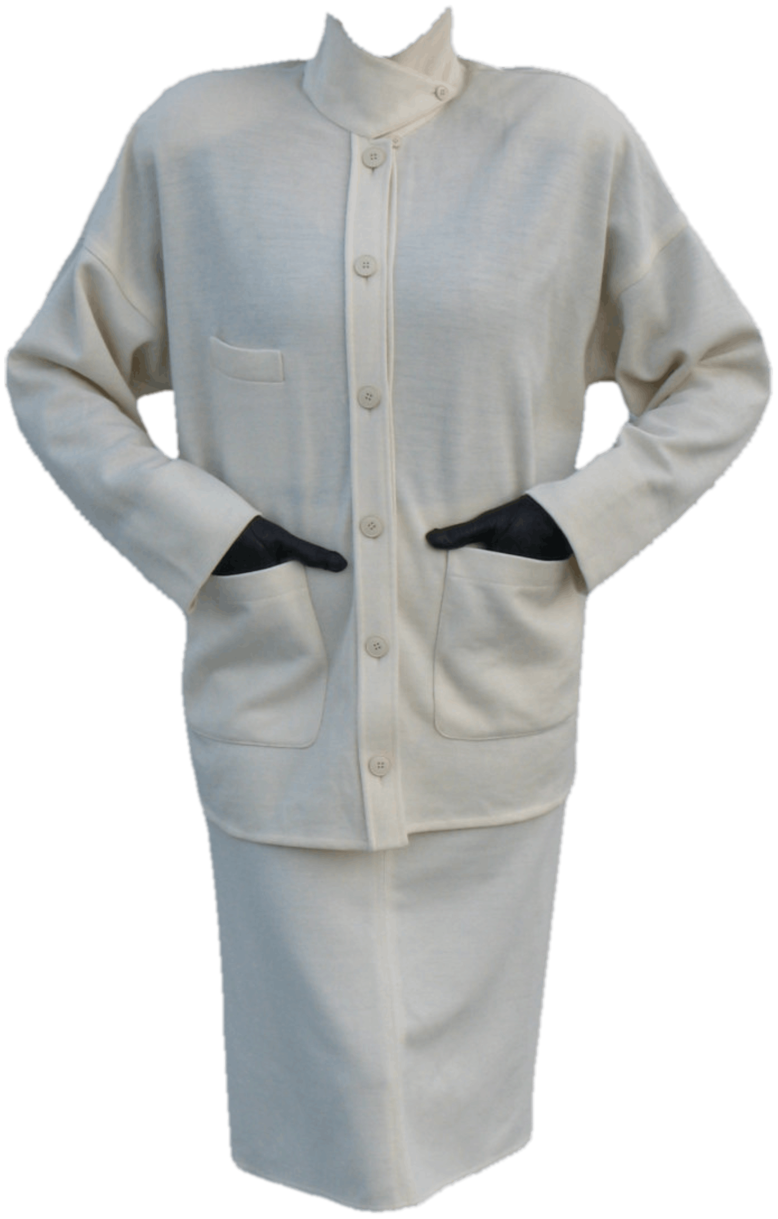 Vintage 80's White Wool Skirt and Jacket by Sonia Rykiel | Shop THRILLING