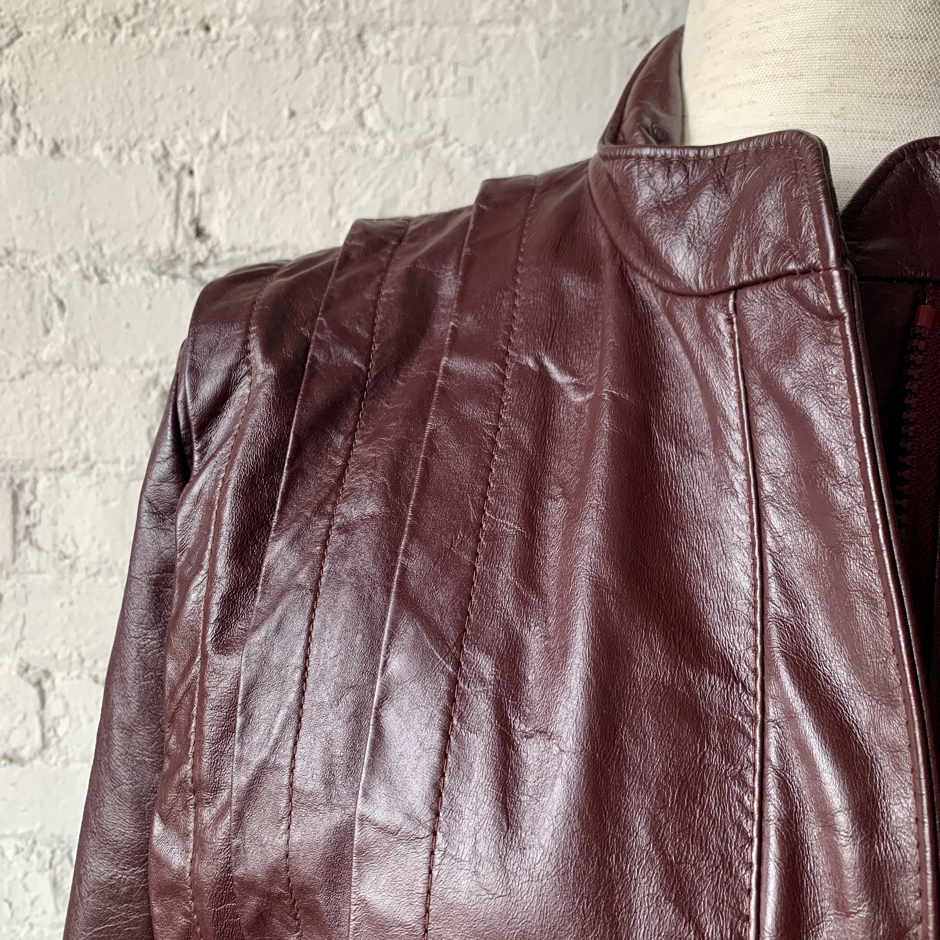 Vintage 80's Oxblood Leather Jacket | Shop THRILLING