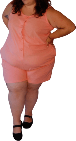 Vintage 90's Sleeveless Peach Terry Cloth Romper with Pockets by ...