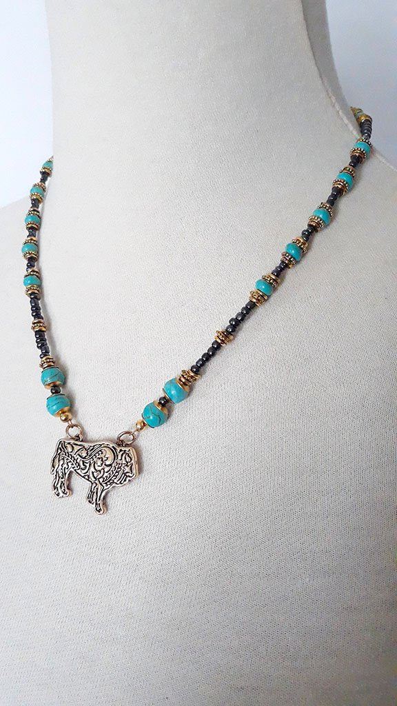 Vintage Mystic Bison Necklace | Shop THRILLING
