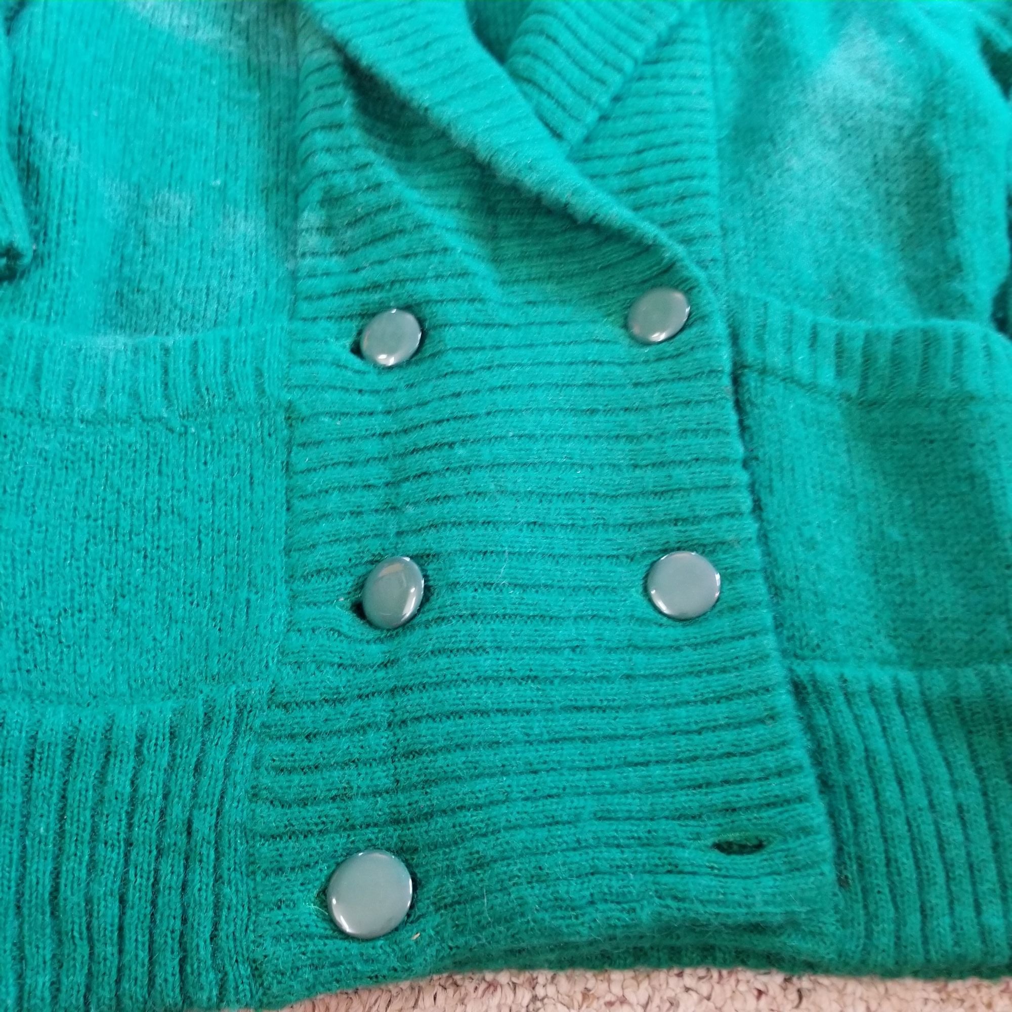 Ib Diffusion S Cardigan Sweater Knit Wool Mohair Vintage Double Breast ...