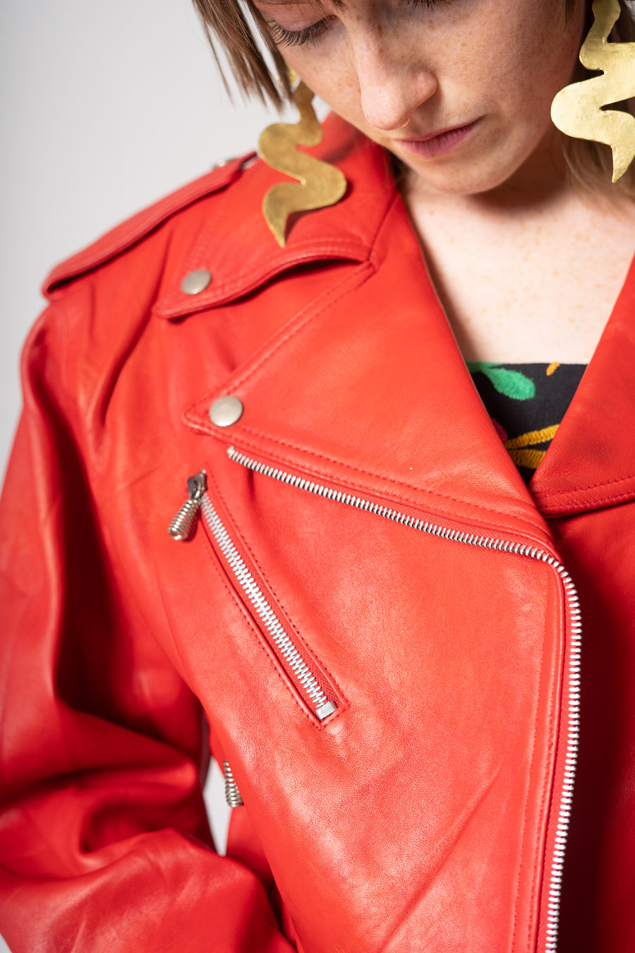 Vintage 80s Red Moto Jacket | Shop THRILLING