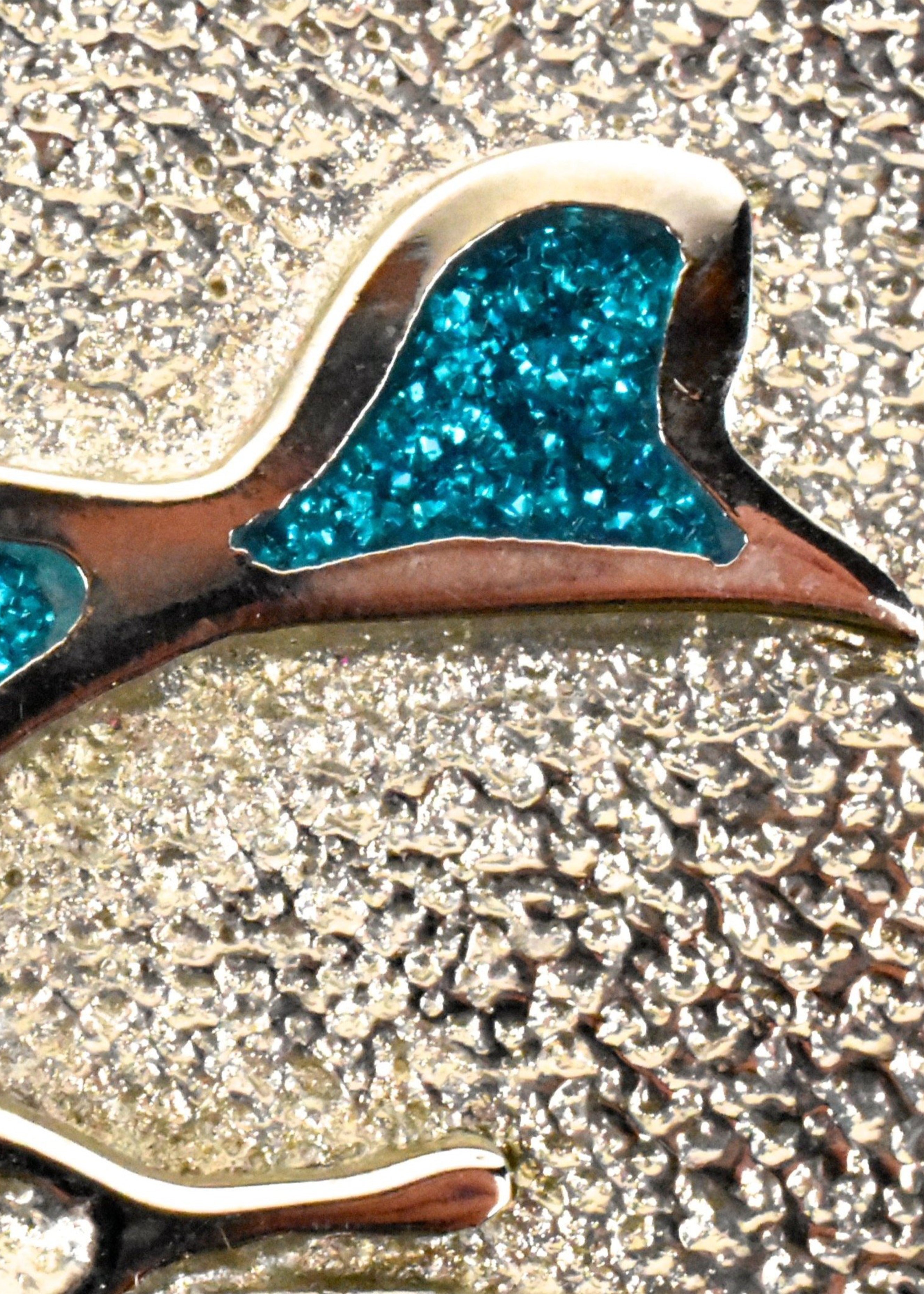Vintage Silver Buckle with Turquoise Glitter Roadrunner | Shop THRILLING