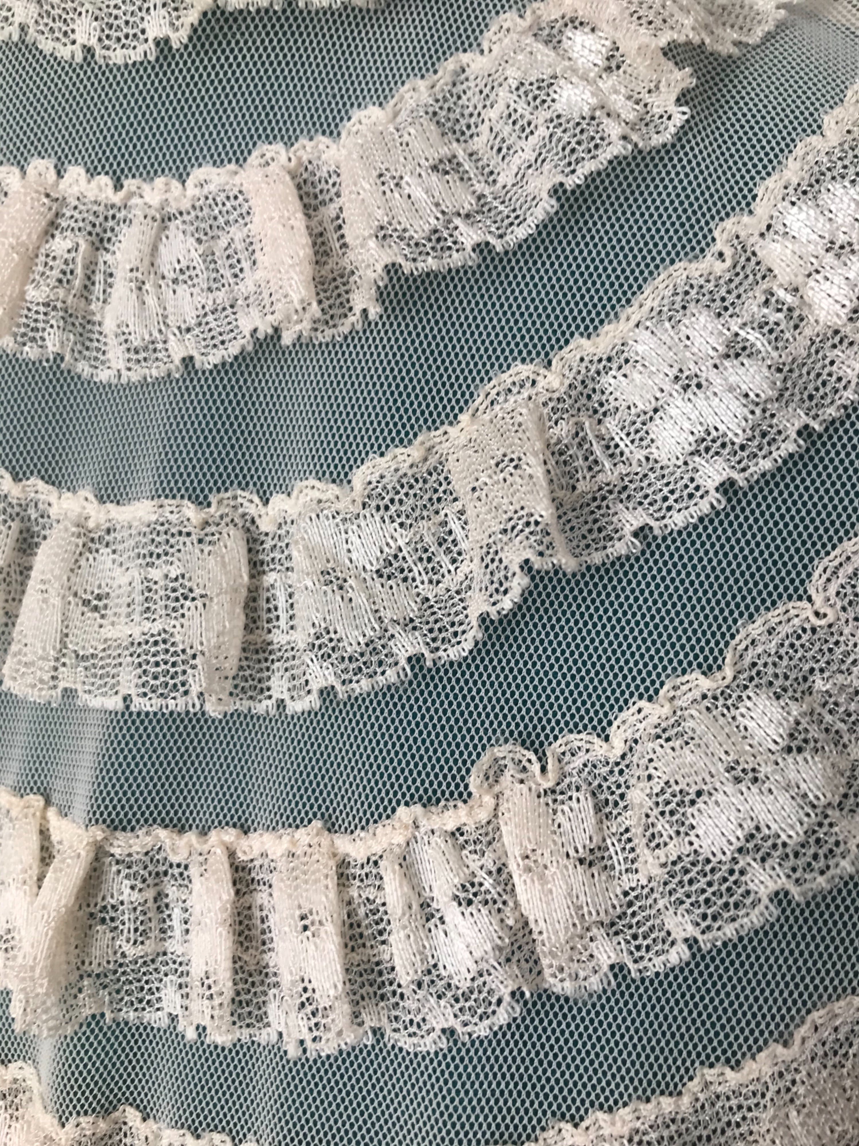 Vintage 40’s Sheer Mesh Ruffle Blouse | Shop THRILLING