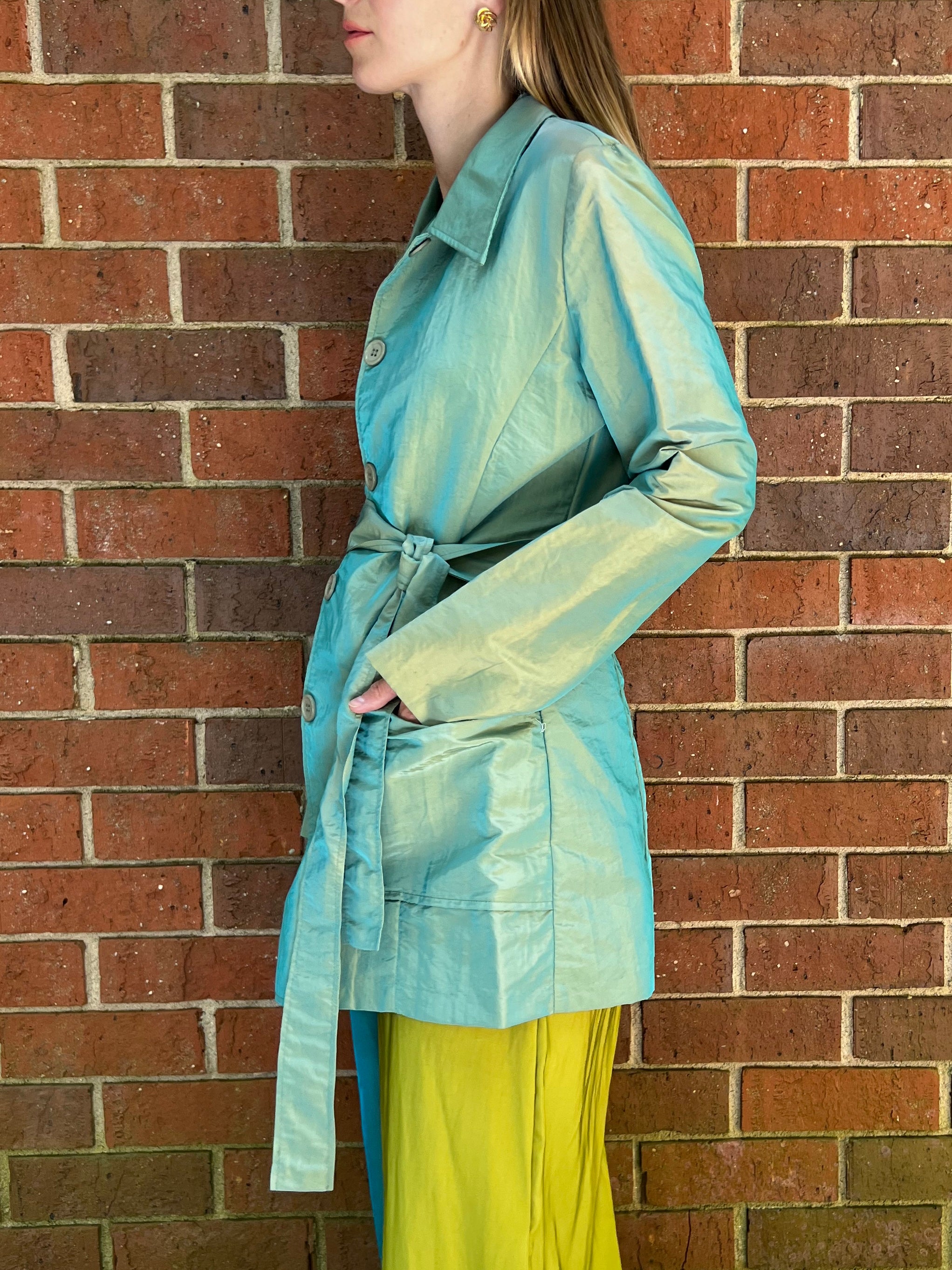 Vintage Shimmer Blue Green Jacket | Shop THRILLING