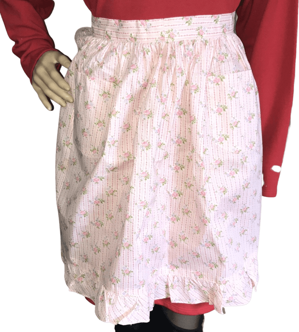 Vintage 50's Cottagecore Calico Ruffled Apron | Shop THRILLING