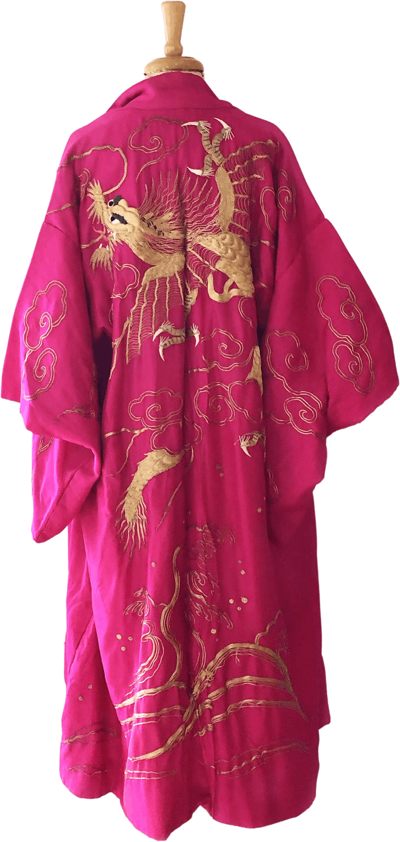 Vintage 50’s Hot Pink Dragon Kimono Robe | Shop THRILLING