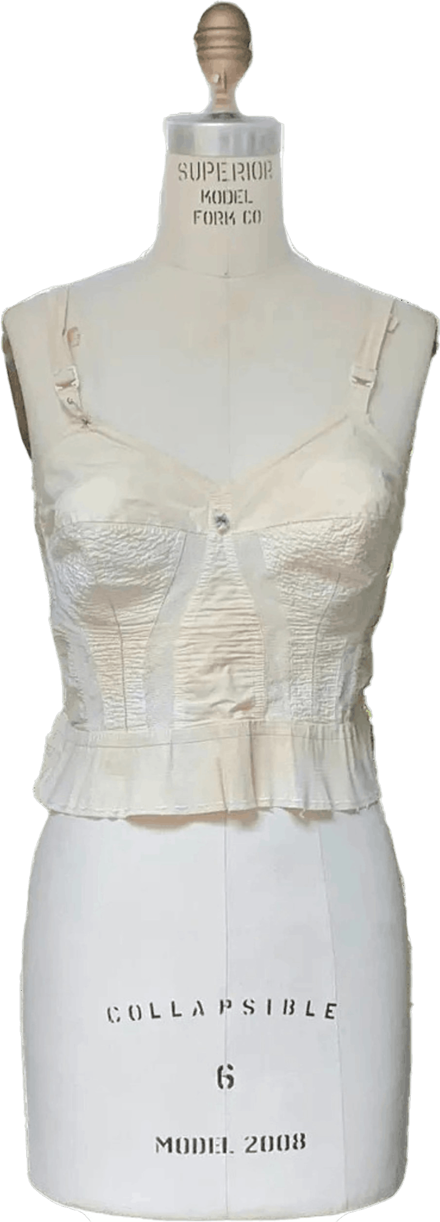 Vintage 50’s Ivory Cotton Longline Bullet Bra | Shop THRILLING
