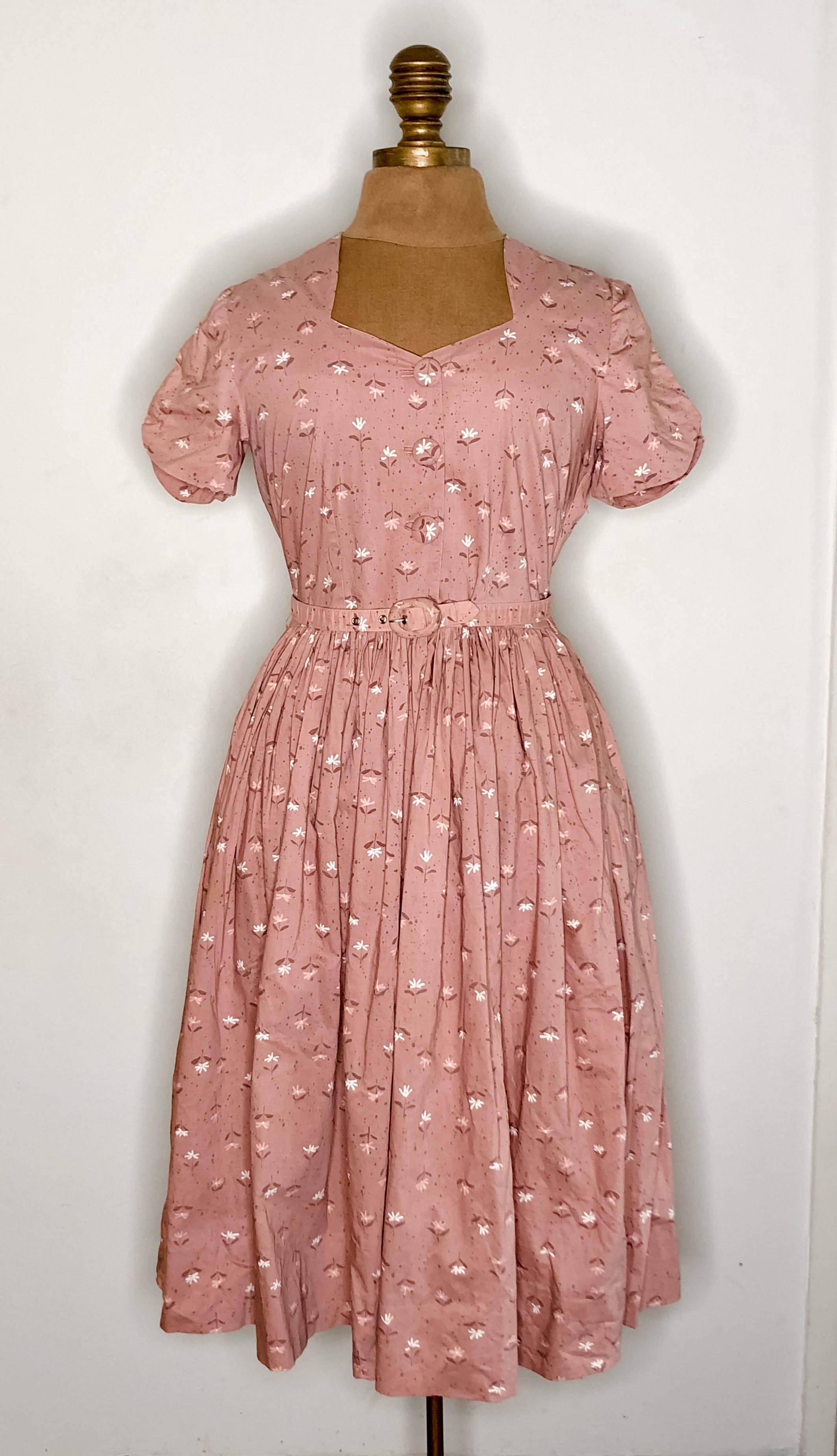 Vintage 50’s Pink Floral Dress | Shop THRILLING