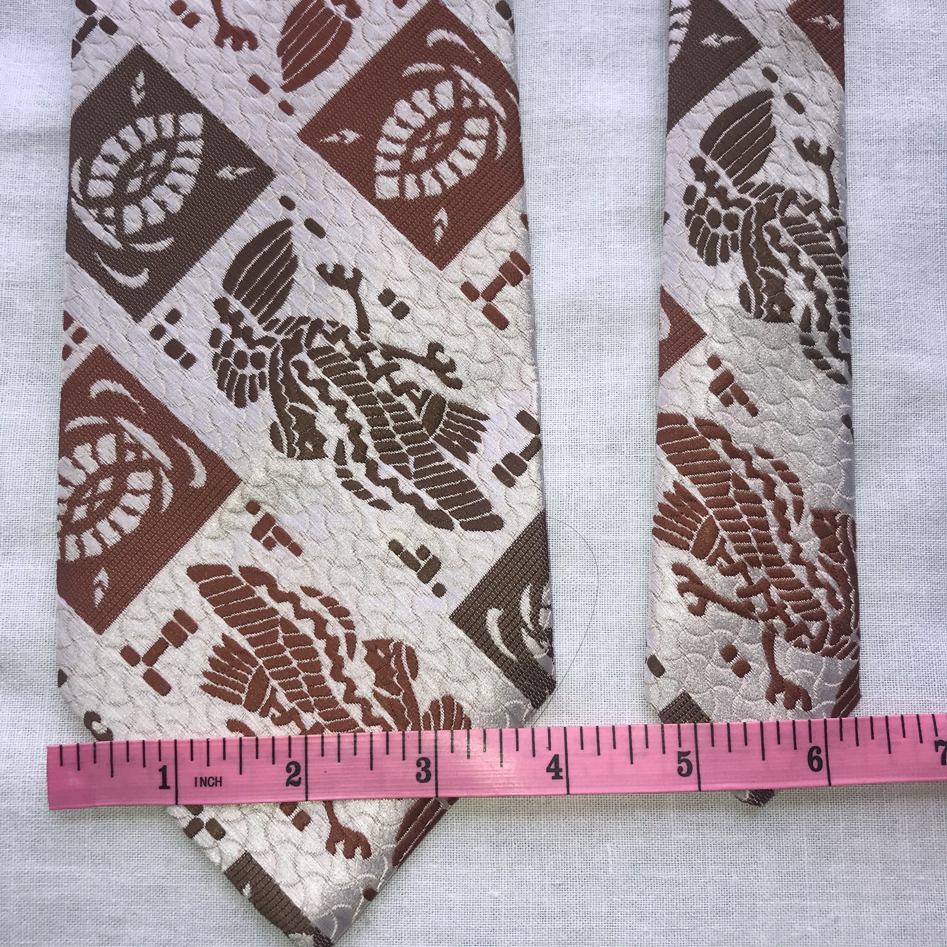 Vintage 50's Quicksilverjohn Frederics Tribal Eagle Tie by Quicksilver ...