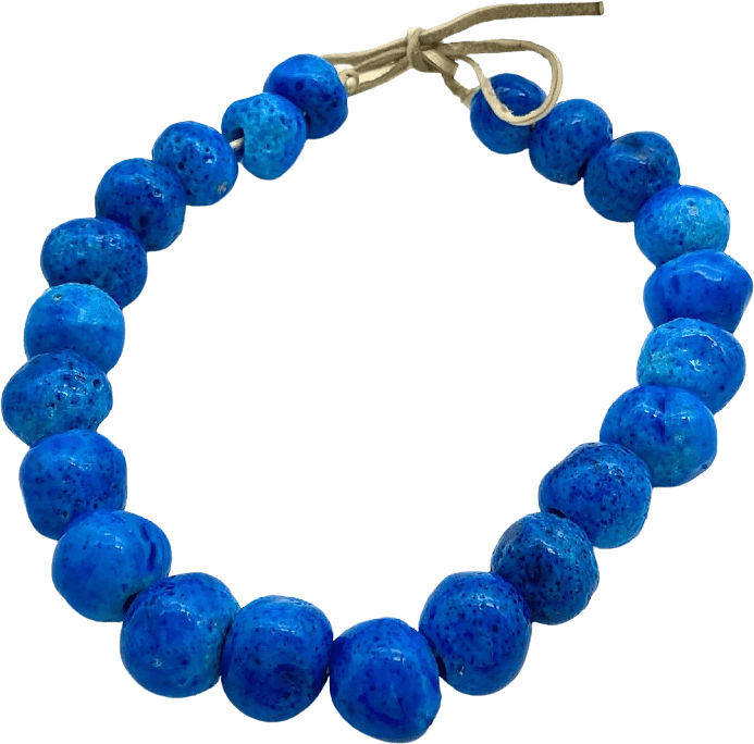 Vintage 60/70's Rare Blue Donkey Beads Necklace | Shop THRILLING