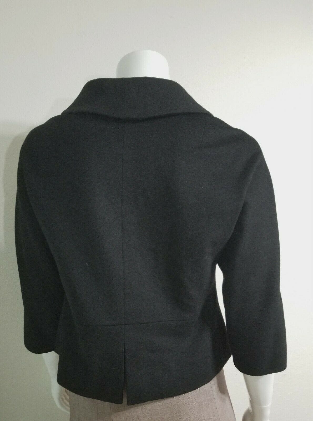 Vintage 60's Black Wool Couture Mod Jacket | Shop THRILLING