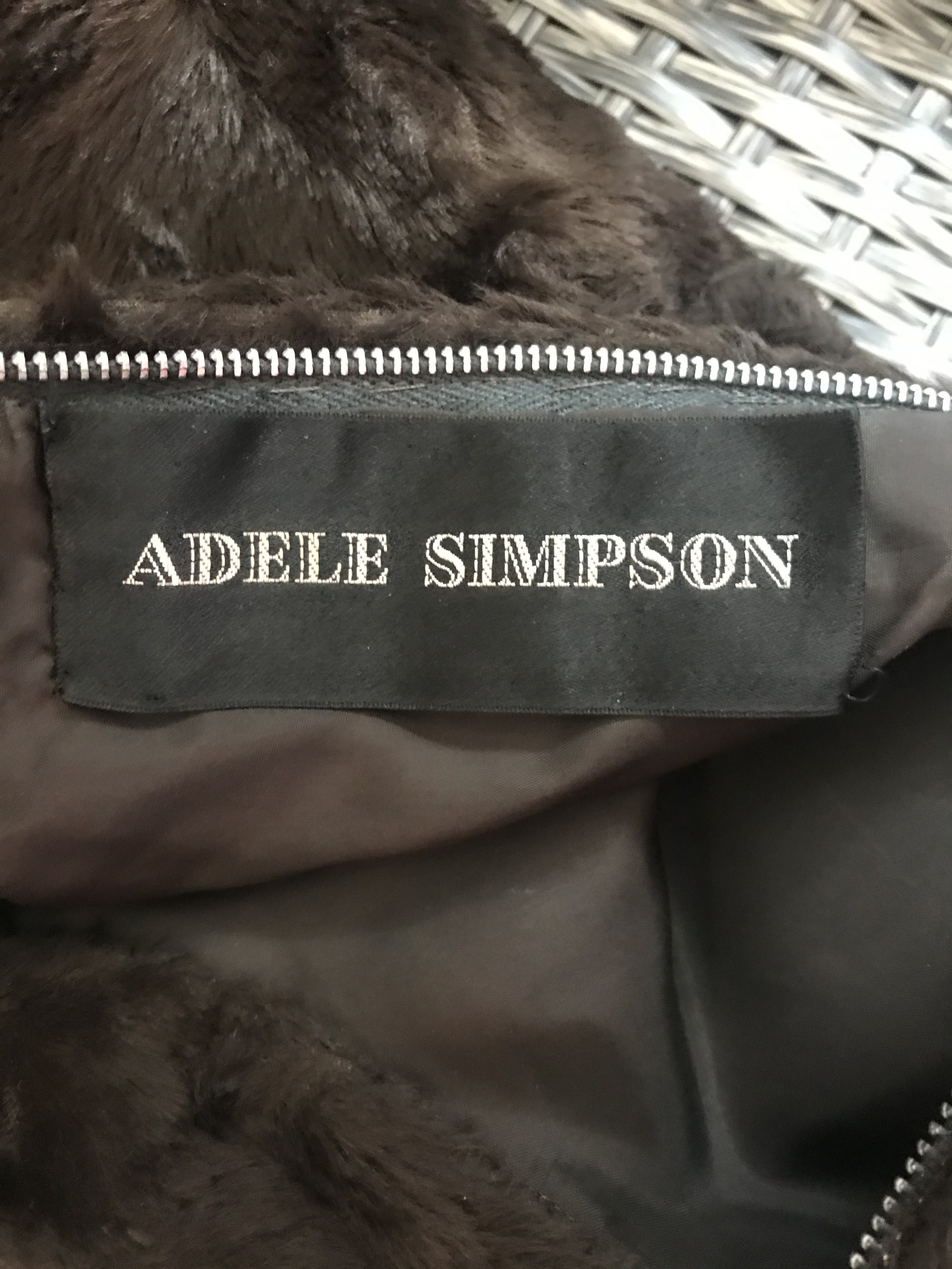 Vintage 60’s Chocolate Brown Faux Fur Dress by Adele Simpson | Shop ...