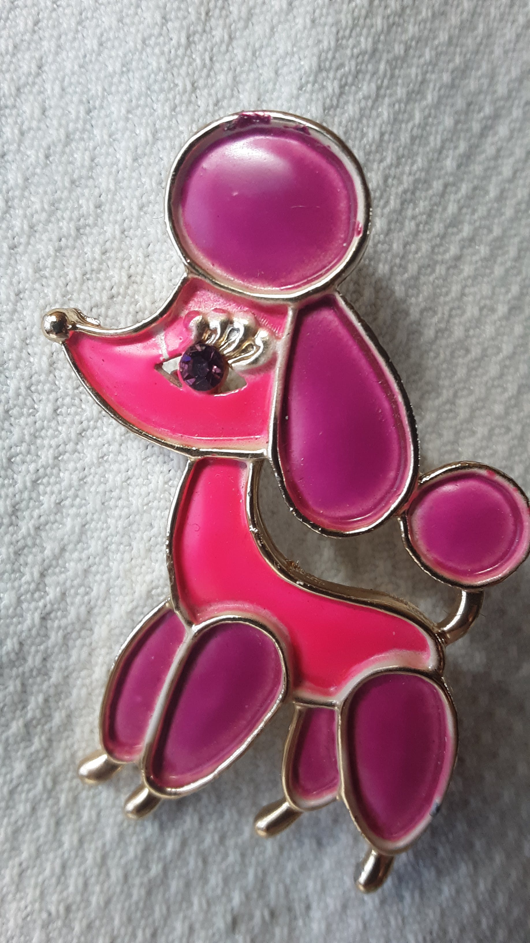 Vintage 60's Mod Poodle Pin | Shop THRILLING