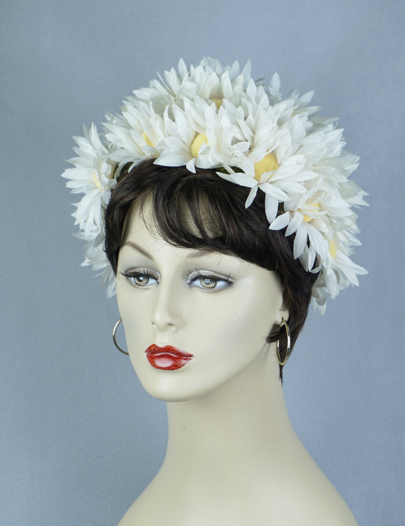 Vintage 60's Velvet Cage Daisy Hat | Shop THRILLING