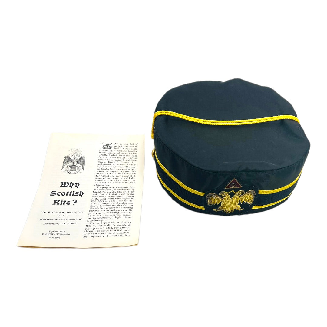 Masonic 32nd Degree Vintage Scottish Rite Cap | Shop THRILLING