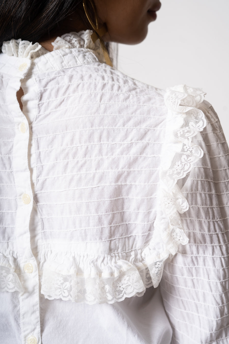 Vintage Pintuck and Lace Blouse | Shop THRILLING
