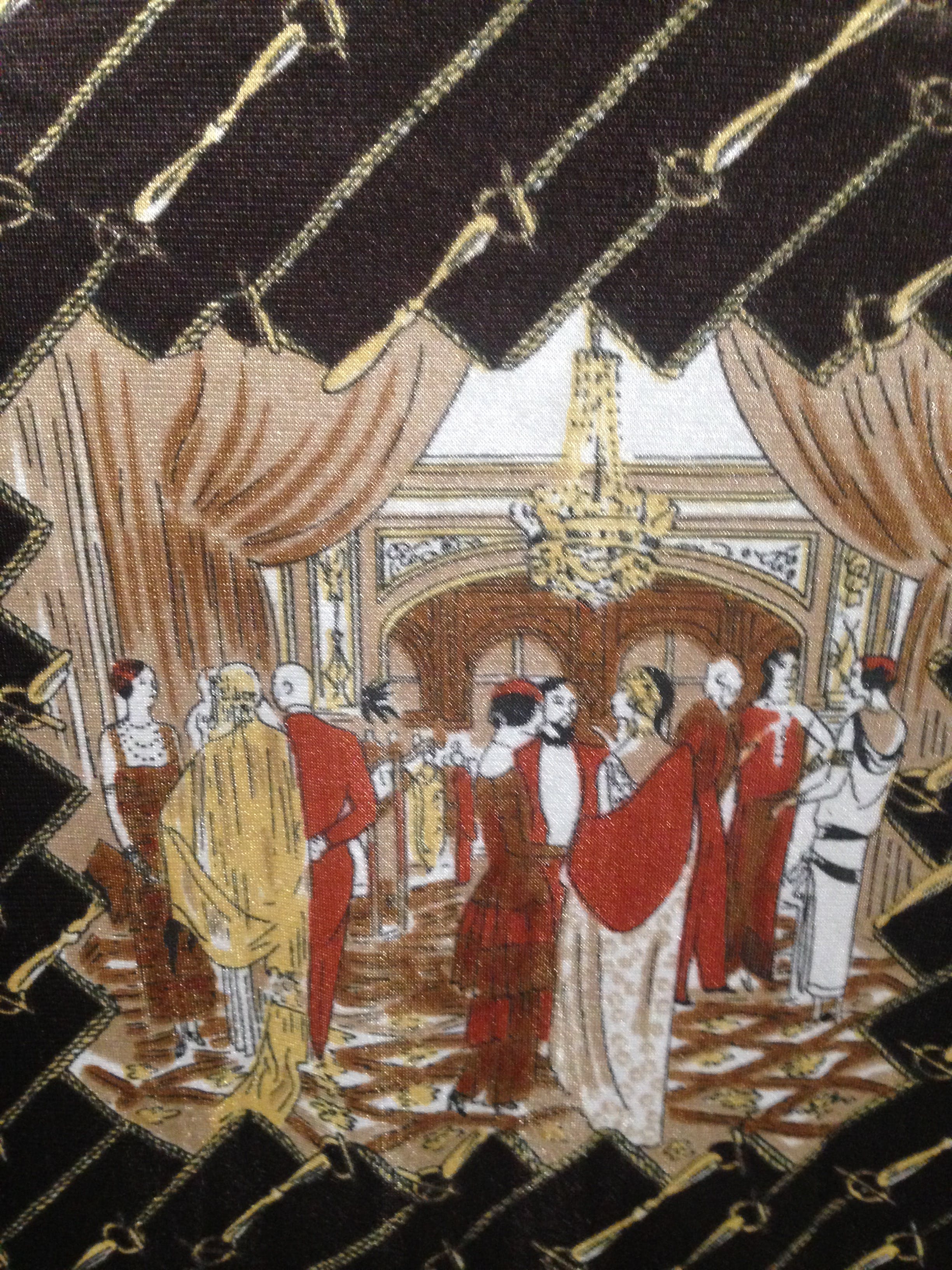 Vintage 70's Deadstock Flapper Party Print Shirt by Oleg Cassini | Shop ...