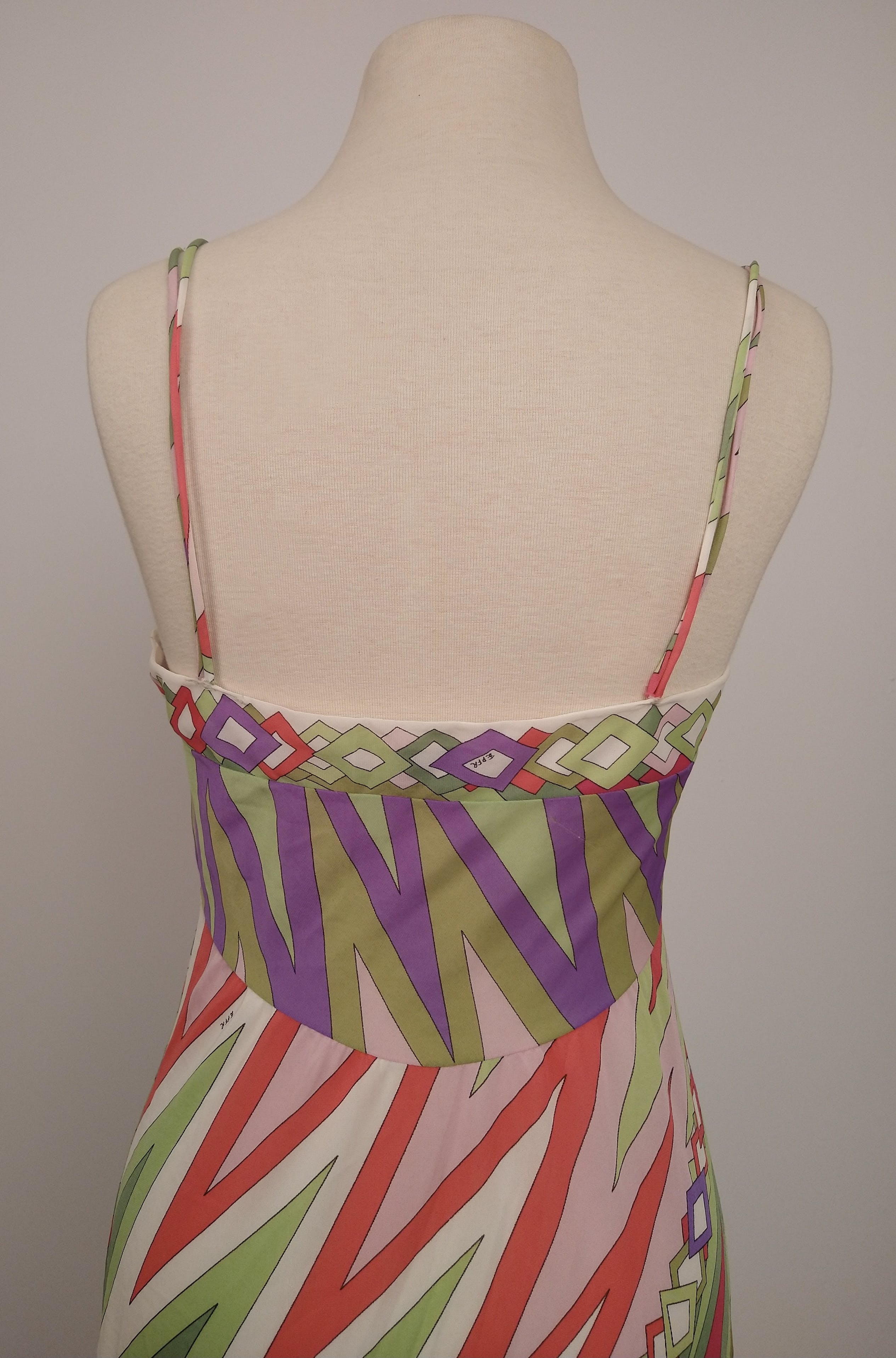 Vintage 70's Zig Zag Chevron Maxi Slip Dress by Emilio Pucci | Shop ...