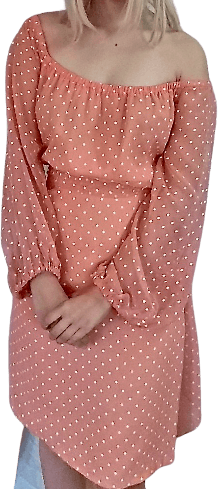 Vintage 70’s Polka Dot Off Shoulder Dress by Marita By Anthony Muto | Shop THRILLING