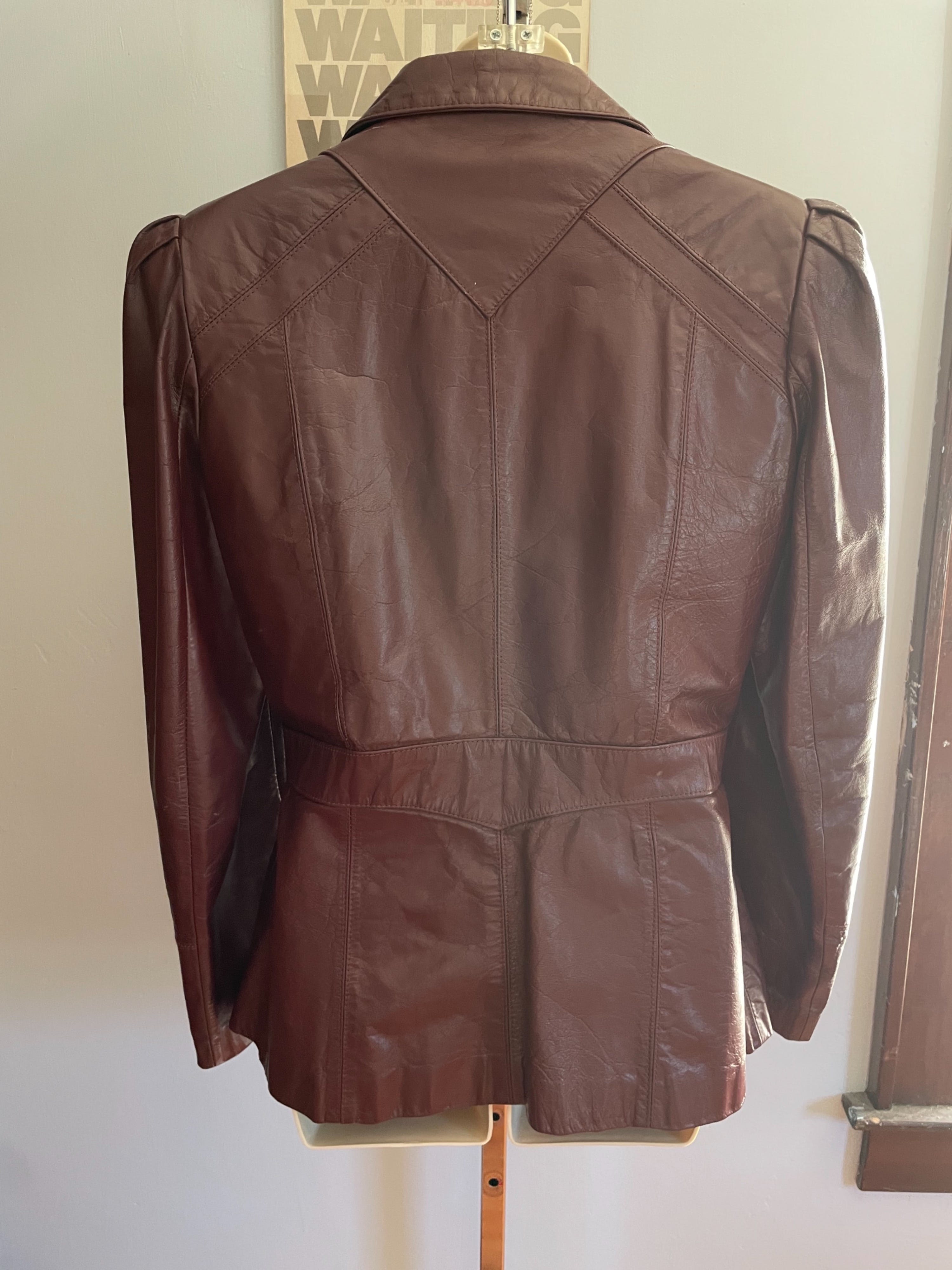 Vintage 70’s Oxblood Leather Jacket by Berman's | Shop THRILLING