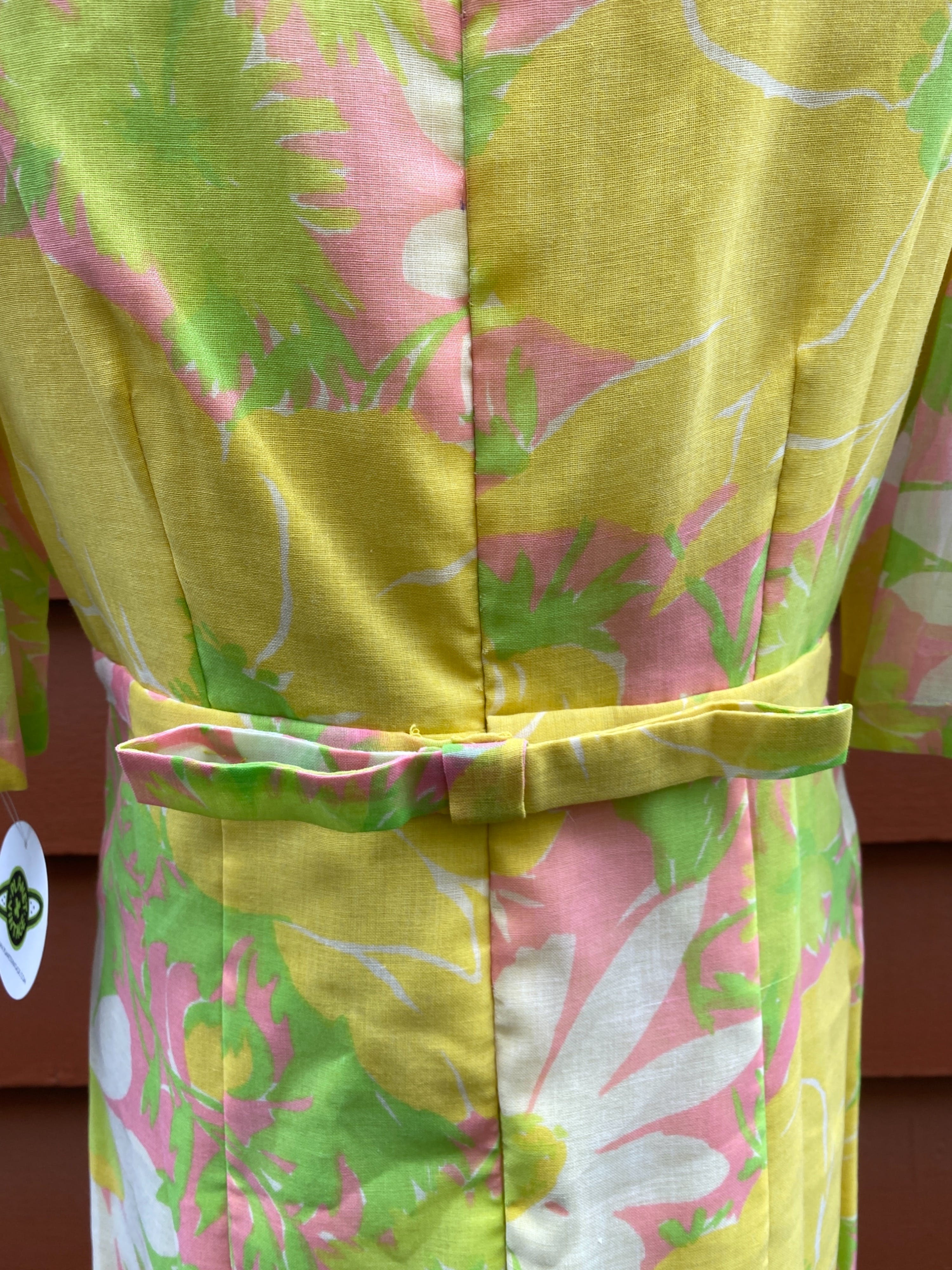 Vintage 70’s Pink Lemonade Oversized Floral Maxi Dress | Shop THRILLING