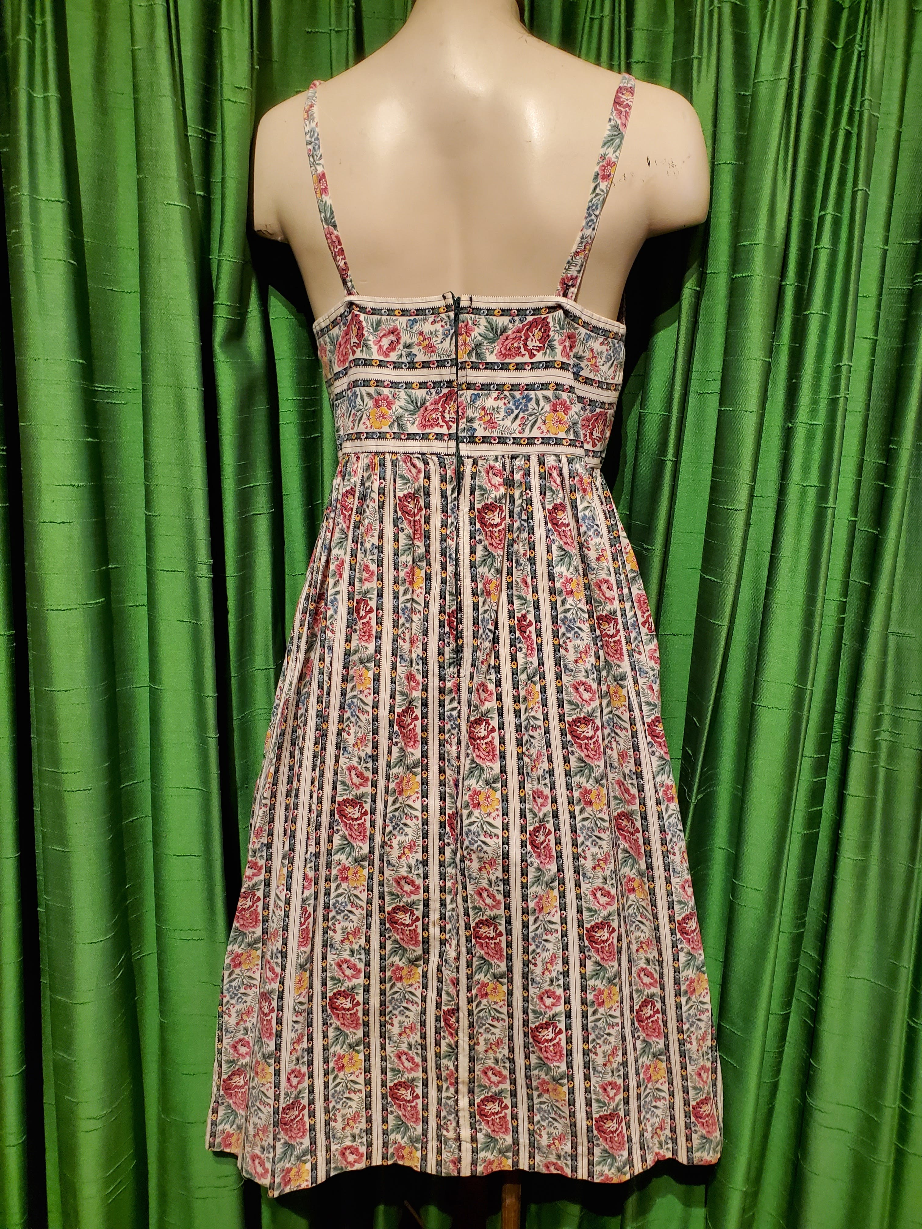 Vintage 70's Prairie Style Tank Top V-Neck Dress | Shop THRILLING