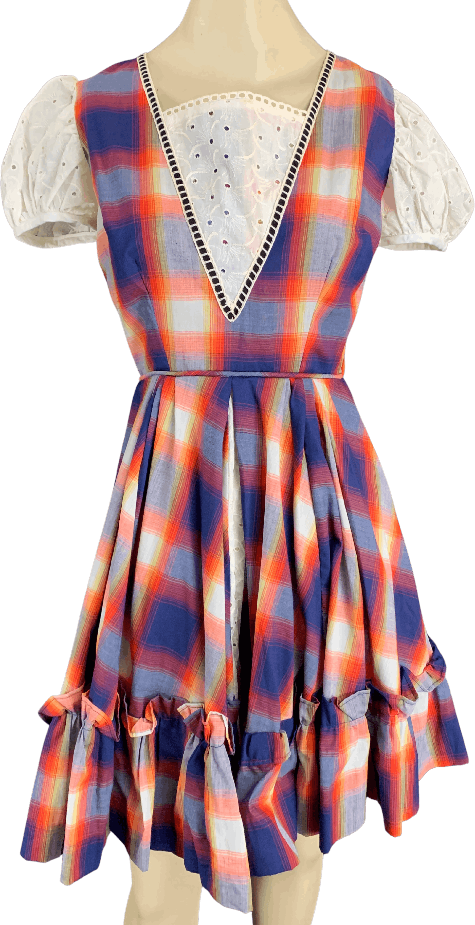 Vintage 70’s Ruffled Square Dance Dress | Shop THRILLING