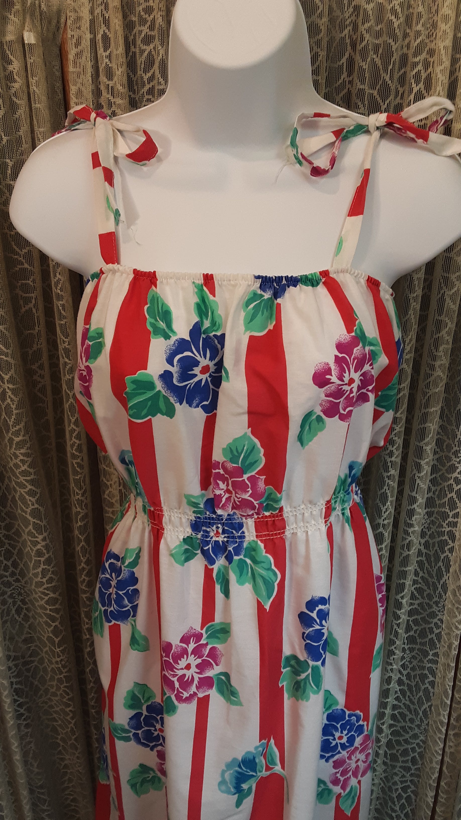 Vintage 70's Tropical Floral Print Sun Dress | Shop THRILLING