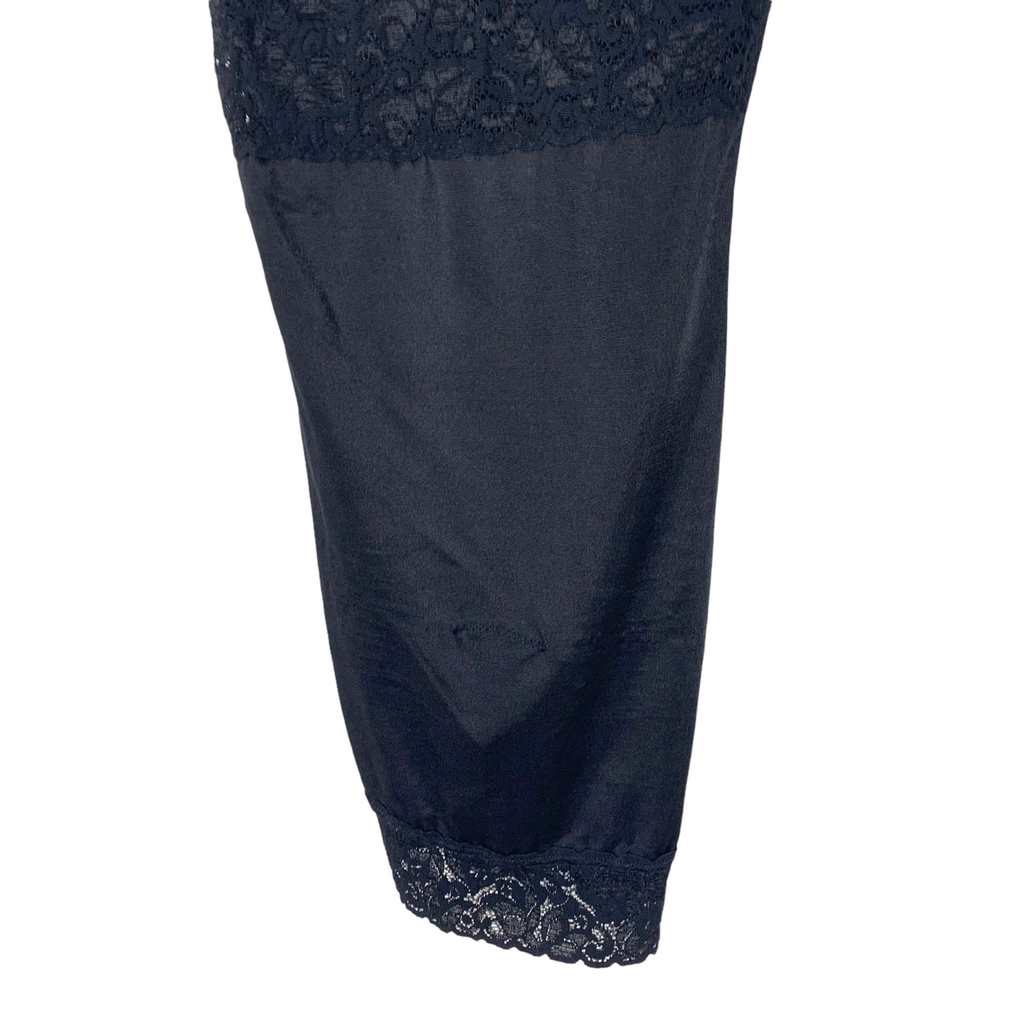 Vintage 60s Flexees Black Open Botton Built In Gusset Antron Lace Shap ...