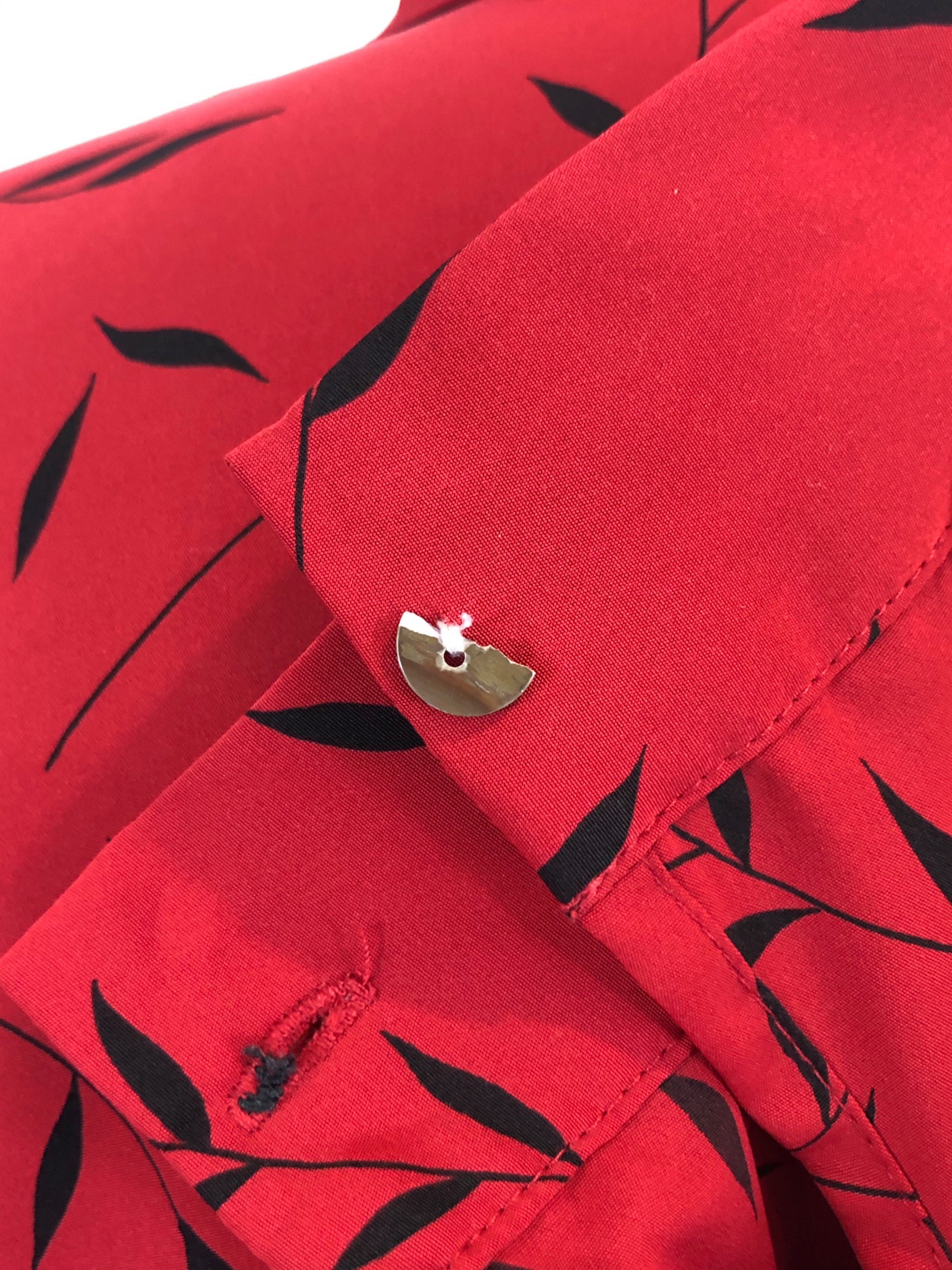 Vintage 80's Button Up Shirt with Pearl Shell Buttons by Notations ...