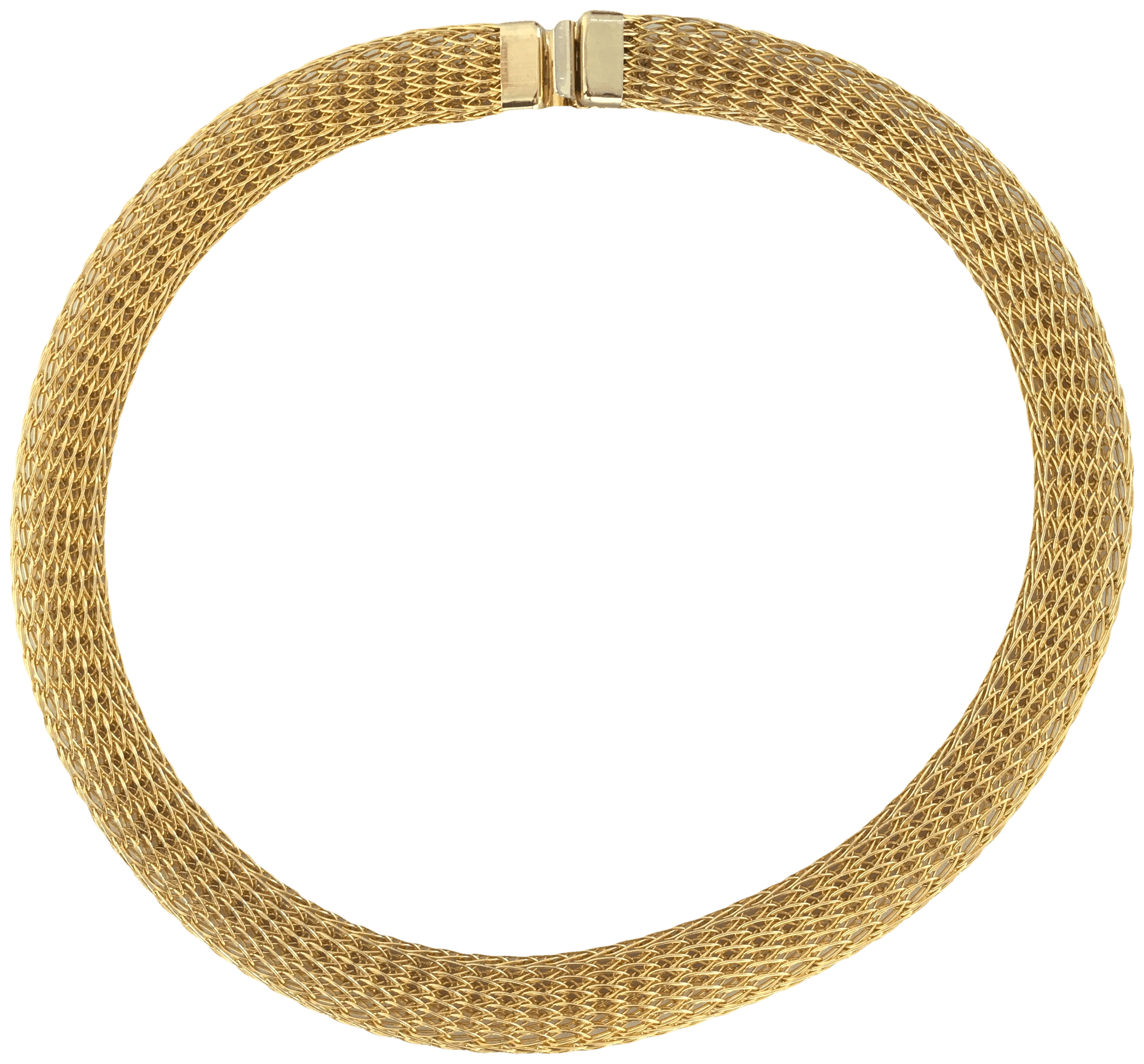 Vintage 80's Gold Mesh Choker Style Necklace | Shop THRILLING
