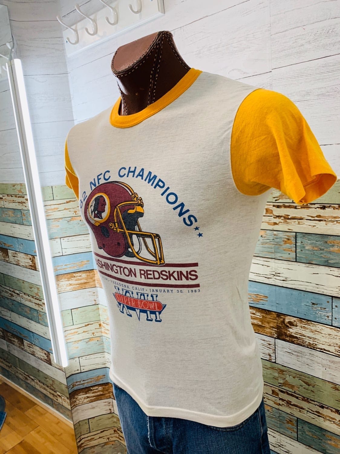 Vintage 80's NFL Champions 1982 Super Bowl XVII Washington Redskins T ...