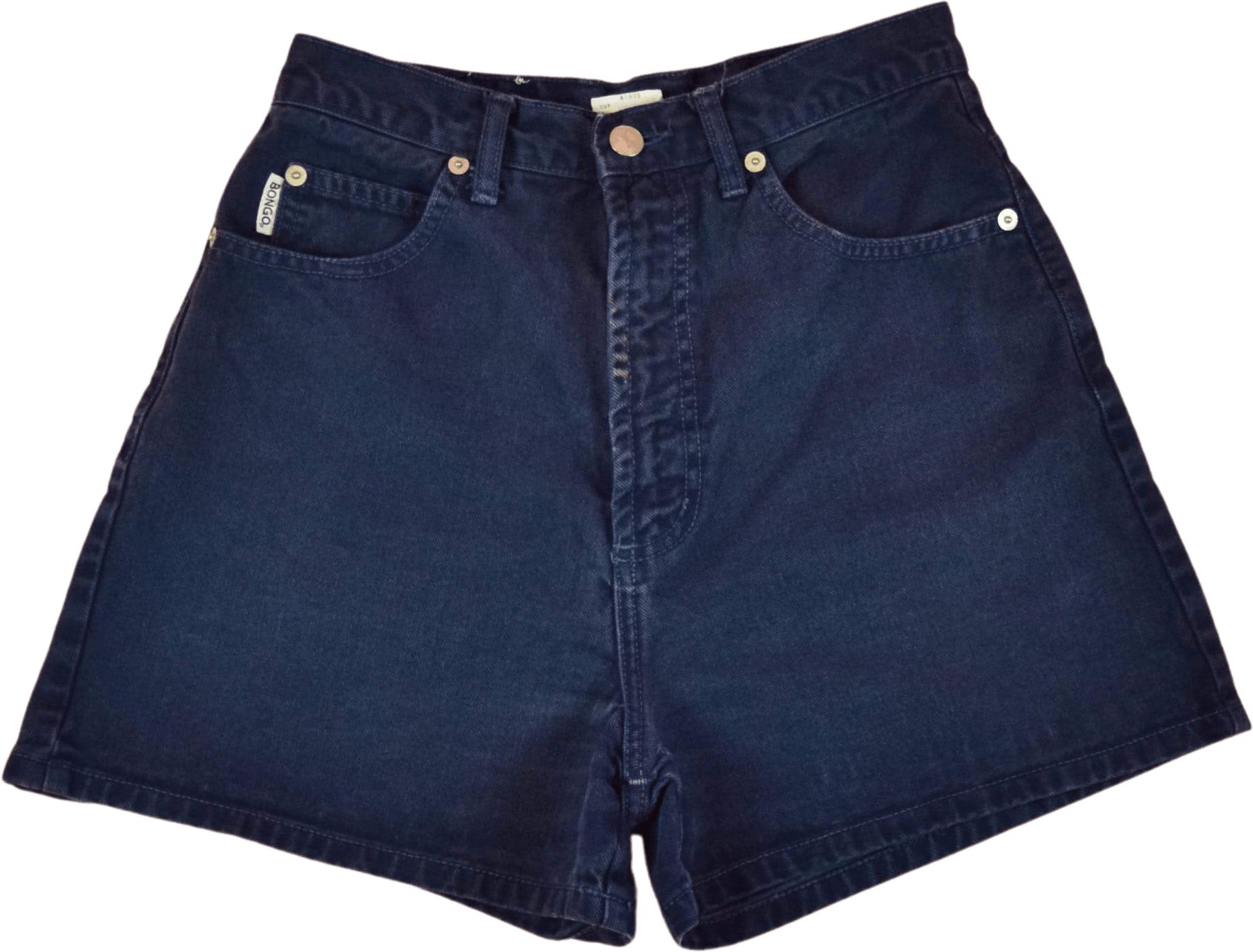 Vintage 80’s Navy Blue High Waisted Shorts by Bongo | Shop THRILLING