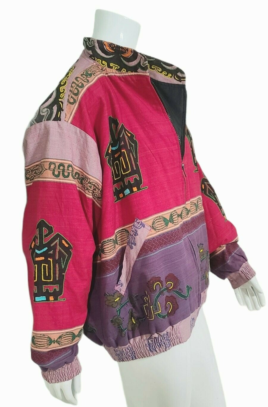 Vintage 80’s Oversized Nepal Embroidered boho Coat Jacket by Made In ...