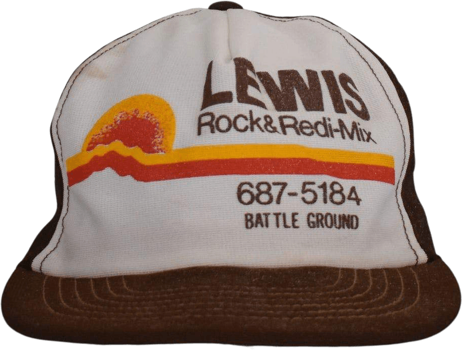 Vintage 80's Rock and Redi-Mix Truckers Work Hat | Shop THRILLING