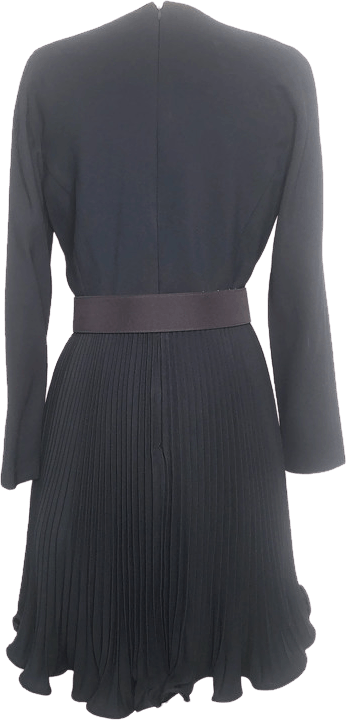 Vintage 80's Black Crystal Pleat Dress by Scassi | Shop THRILLING