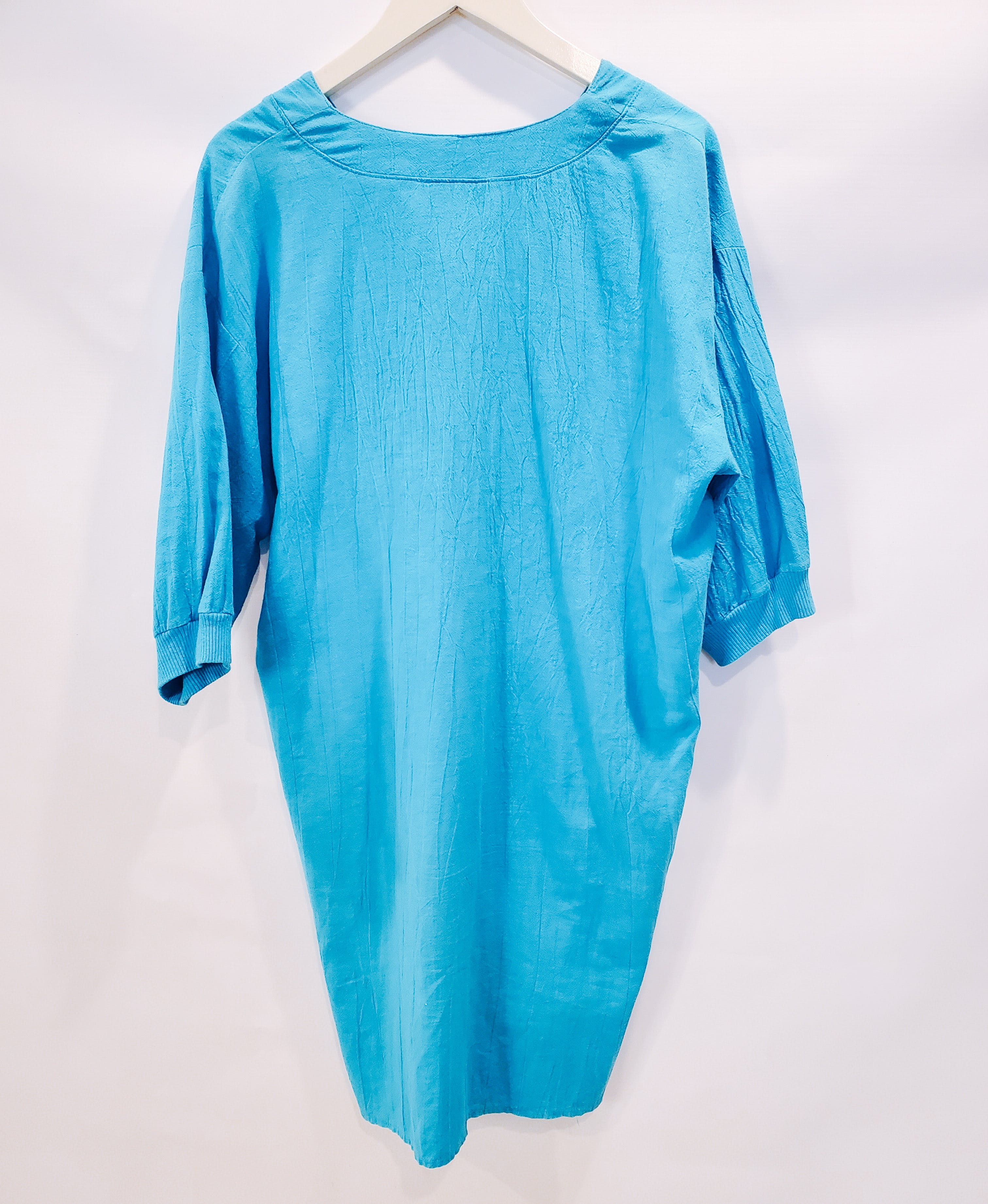 Vintage 80's Turquoise Embroidered Tunic | Shop THRILLING