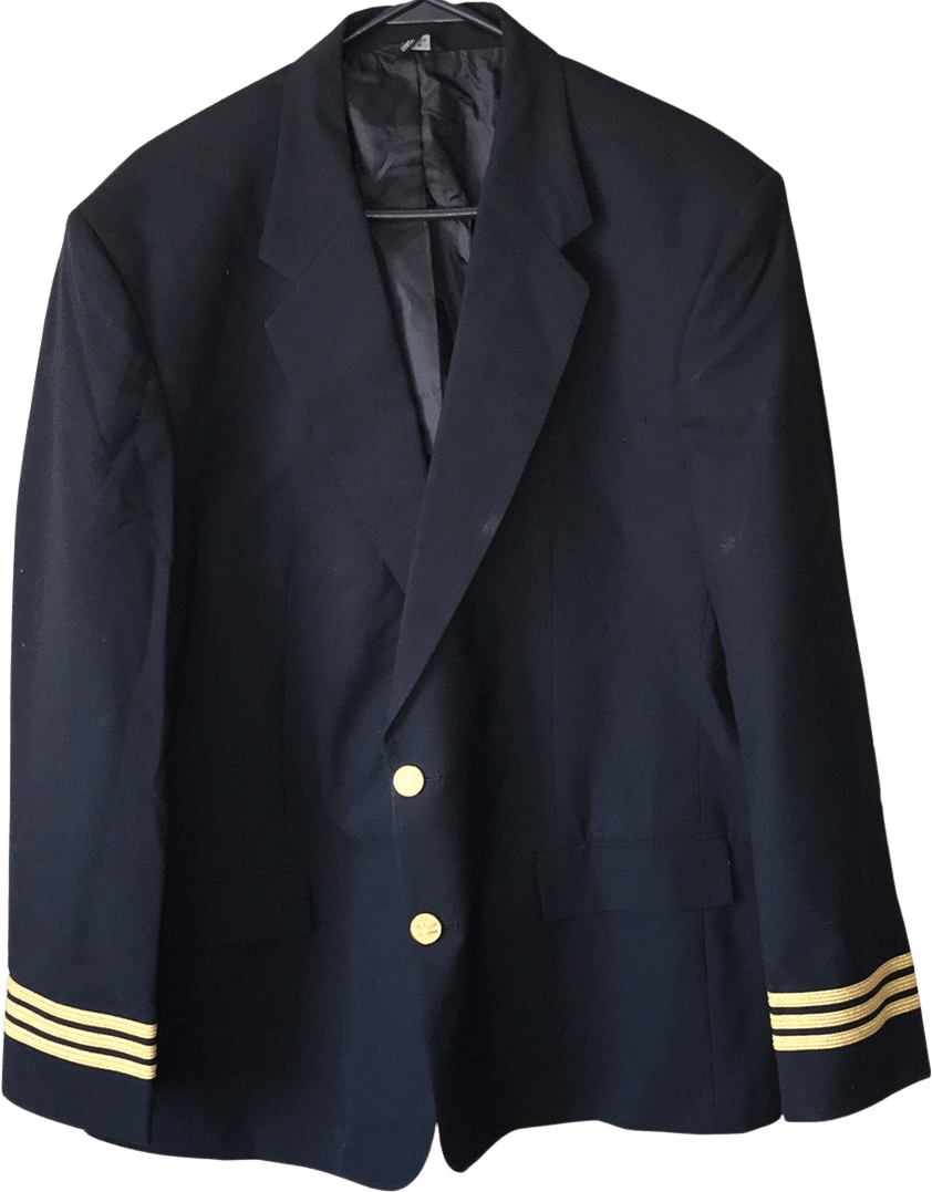 Vintage 80's "Catch Me If You Can" Woold Blend Pilots Blazer by Crew ...