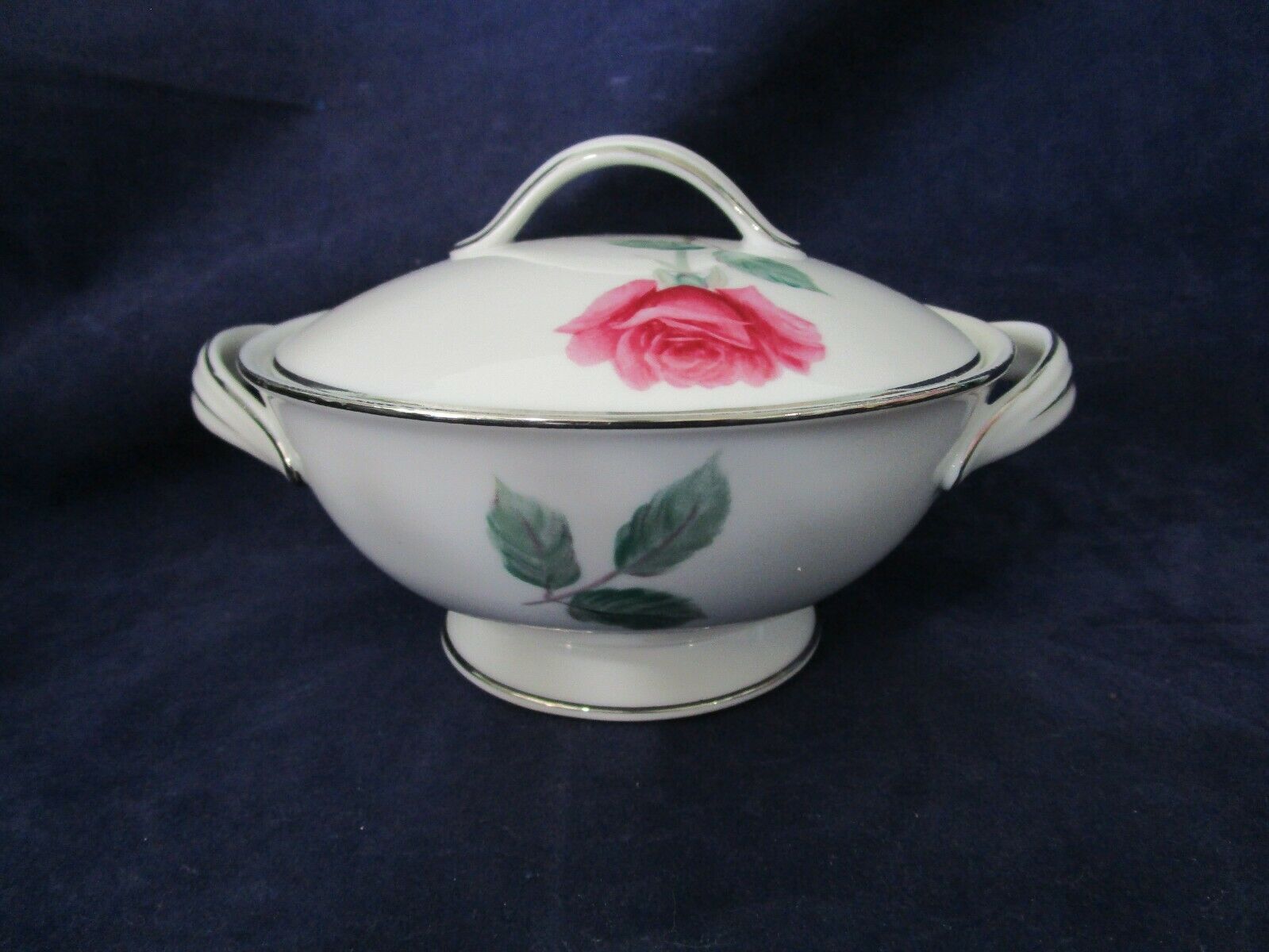 Vintage Rc Noritake Long Stem Pink Rose Sugar Bowl Withlid 1950-63 Euc ...