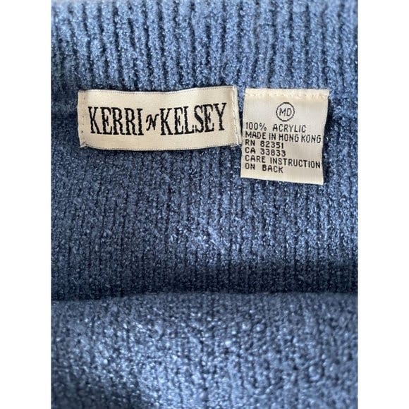 Vintage 90’s Kerri N Kelsey Blue Knit Sweater Pencil Skirt by Kerri N ...