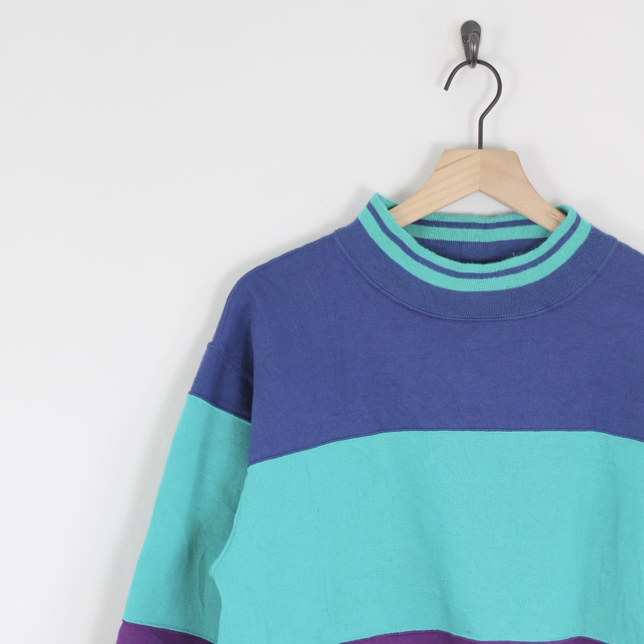 Vintage 90’s Colorblock Sweatshirt by Steeplechase | Shop THRILLING