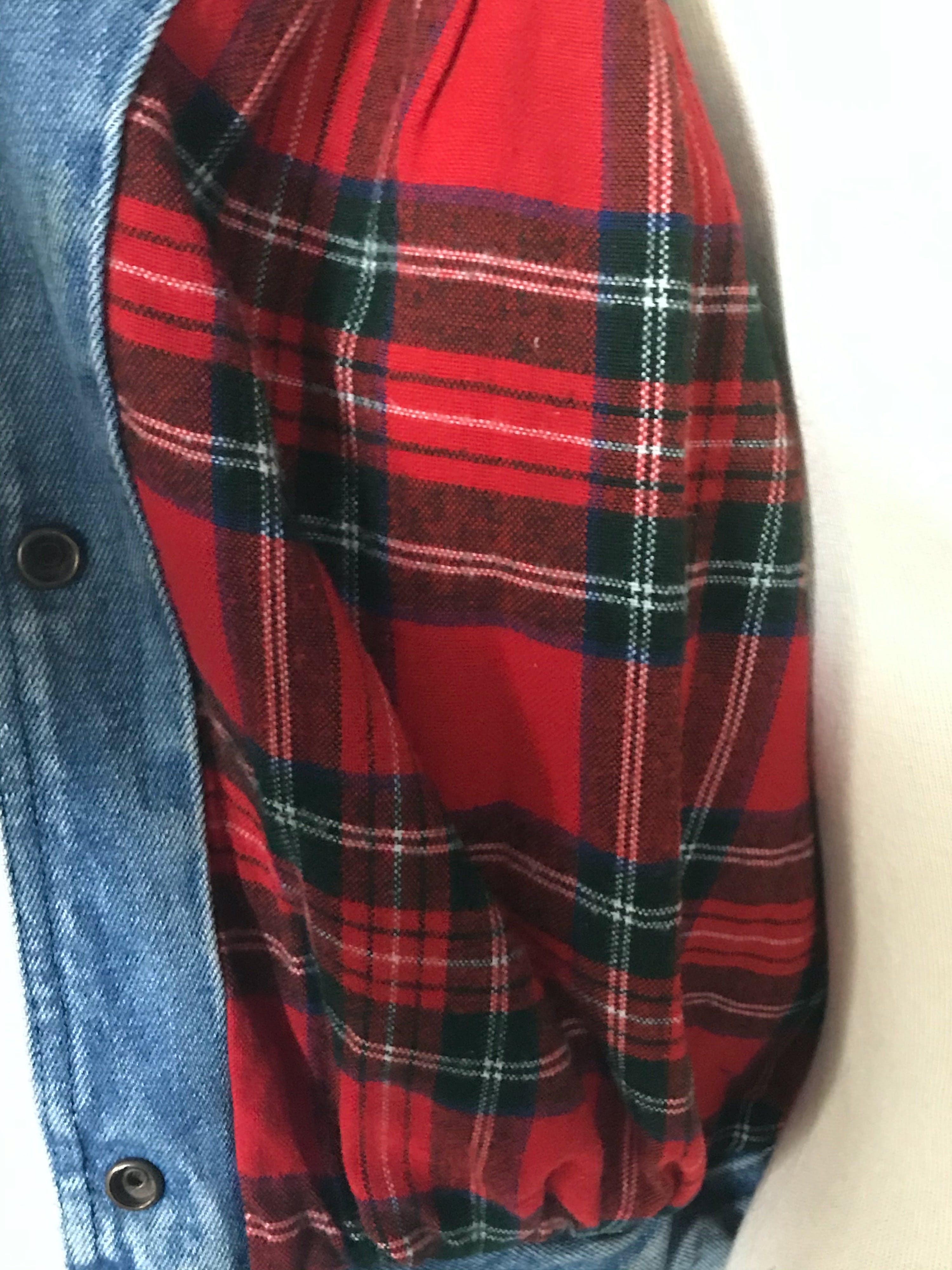 Vintage 90's Denim Bomber Jacket with Pleated Shoulders by Juterbliss ...