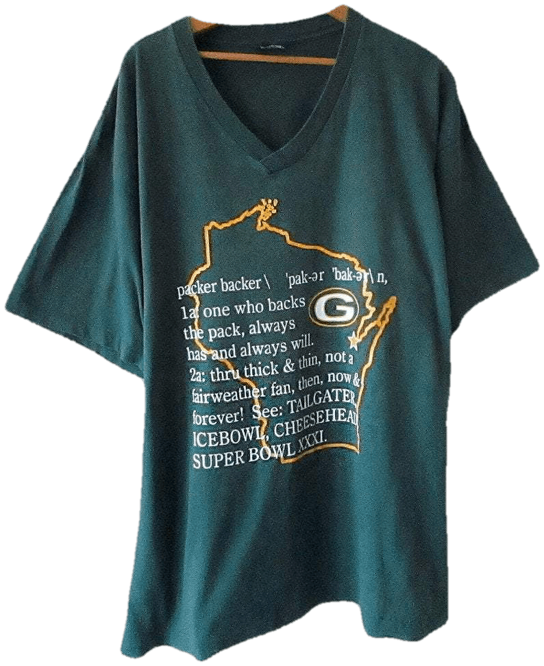 Vintage 90's Packer Backer Defined Green Bay Packers Football ...